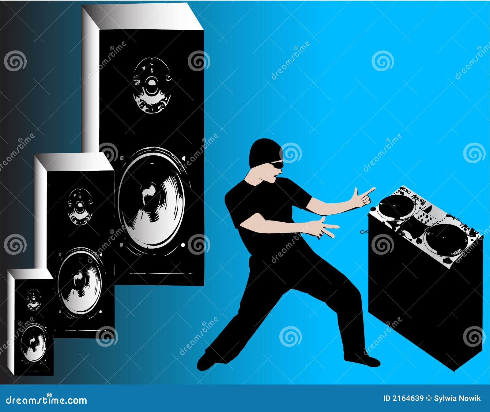 DJ Rules stock vector. Illustration of relaxation, music - 2164639