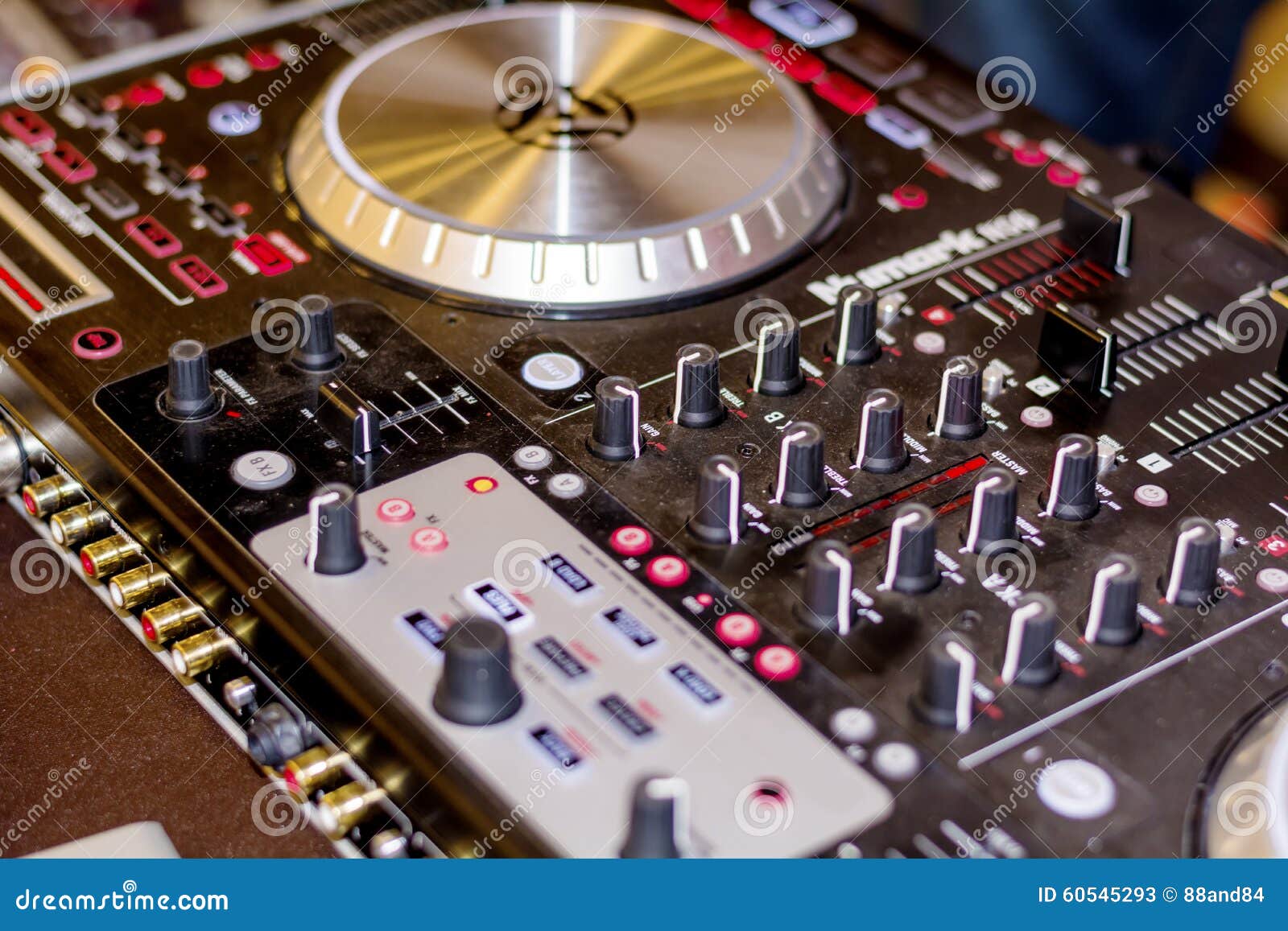 DJ s deck stock image. Image of editing, electrical, deck - 60545293