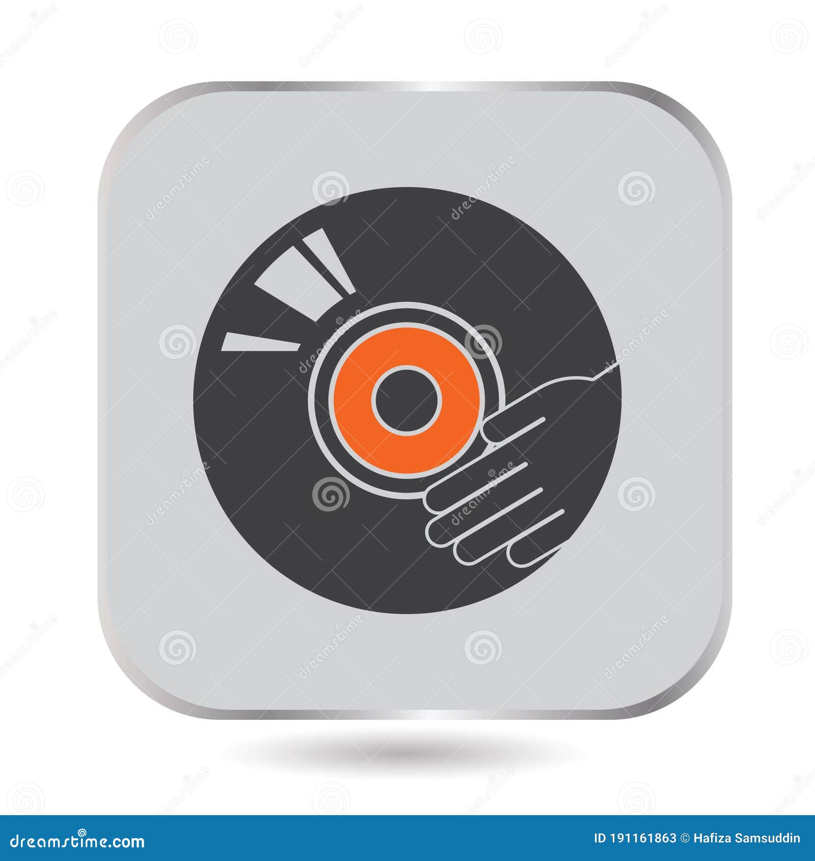 Dj Scratch Disc. Vector Illustration Decorative Design Stock Vector ...
