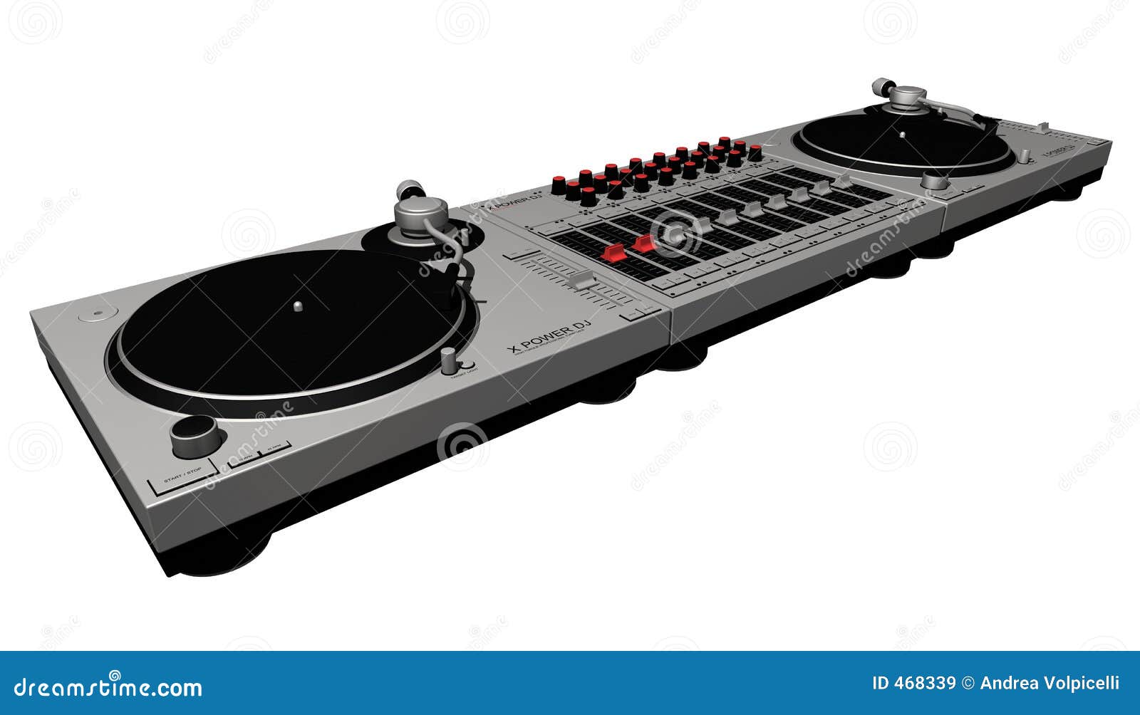 Dj Set 01 stock illustration. Illustration of single, club - 468339
