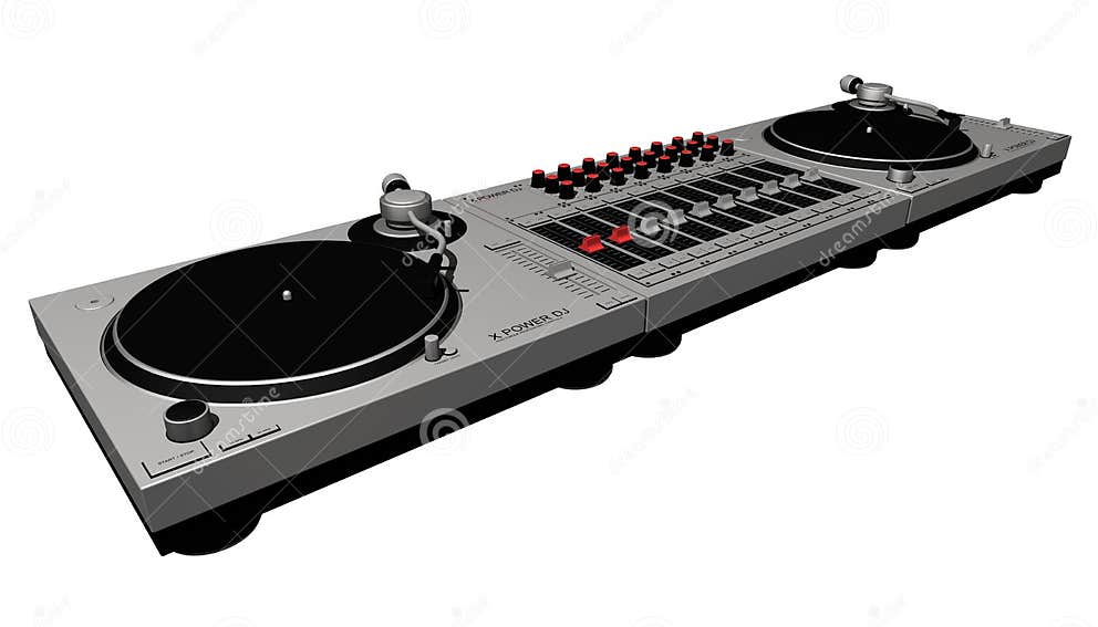 Dj Set 01 stock illustration. Illustration of single, club - 468339