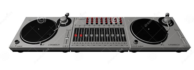 Dj Set 02 stock illustration. Illustration of deck, album - 468340