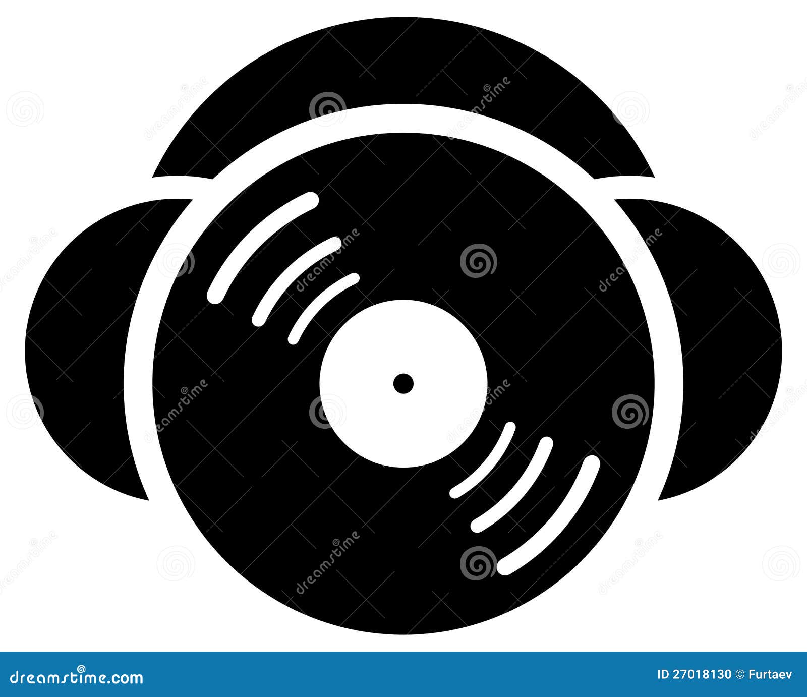 DJ sign stock vector. Illustration of club, modern, isolated - 27018130