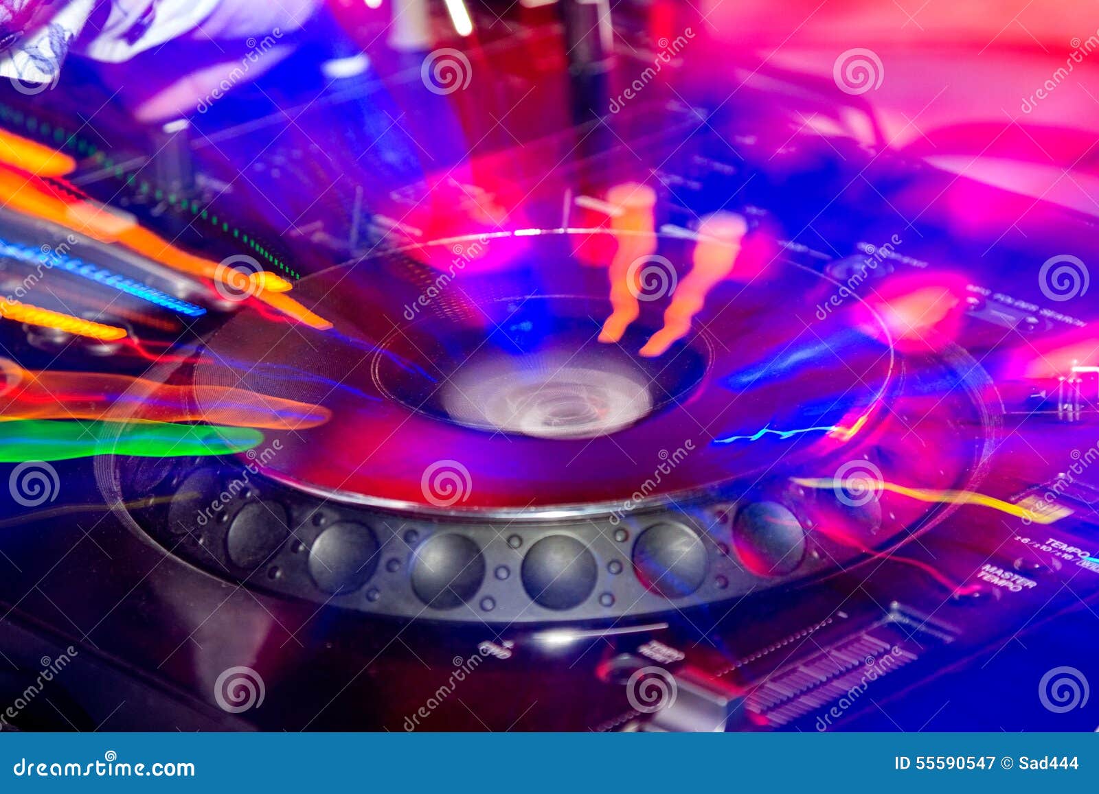 DJ stand stock image. Image of mixing, mixer, electrical - 55590547