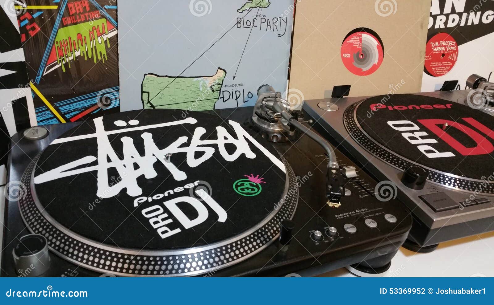 Dj Studio. Old School Turntable Editorial Photography - Image of ...