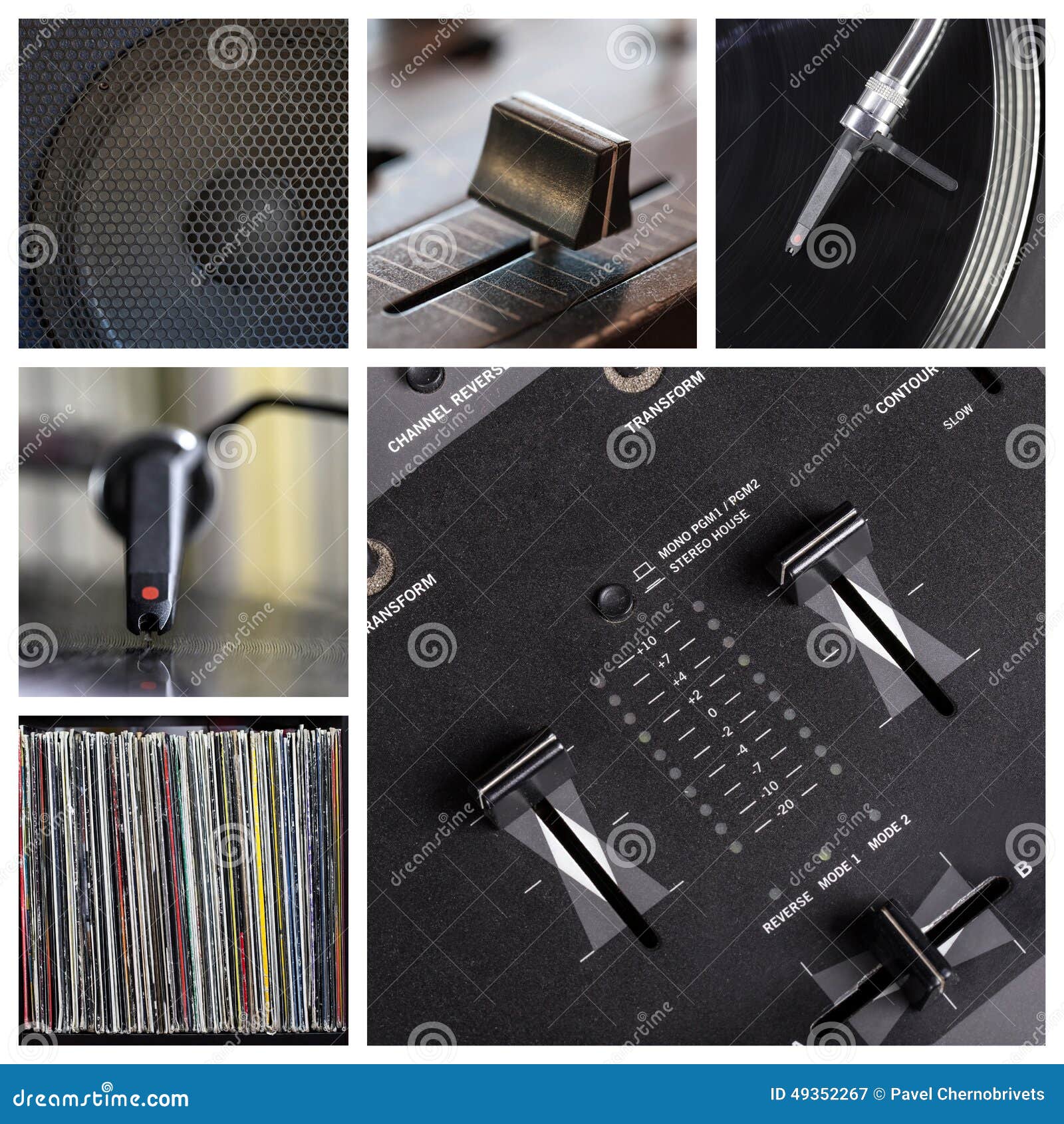 Dj tools collage stock image. Image of balance, entertainment - 49352267