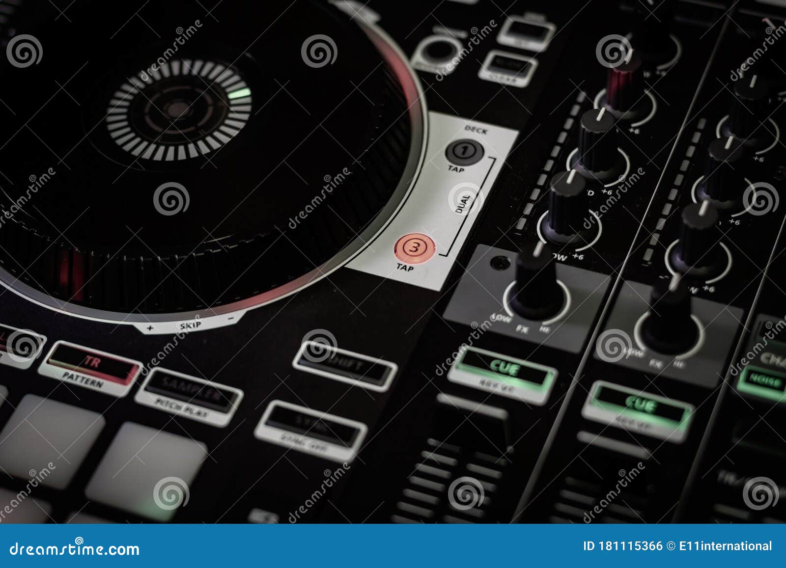 Channel Buttons On Old Television In Monochrome Royalty-Free Stock ...