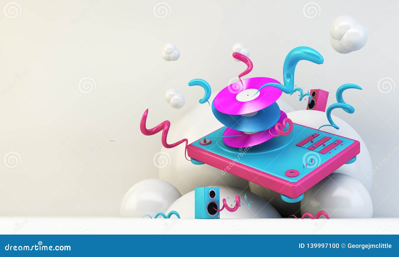 Turntable Abstract Background Royalty-Free Cartoon | CartoonDealer.com ...