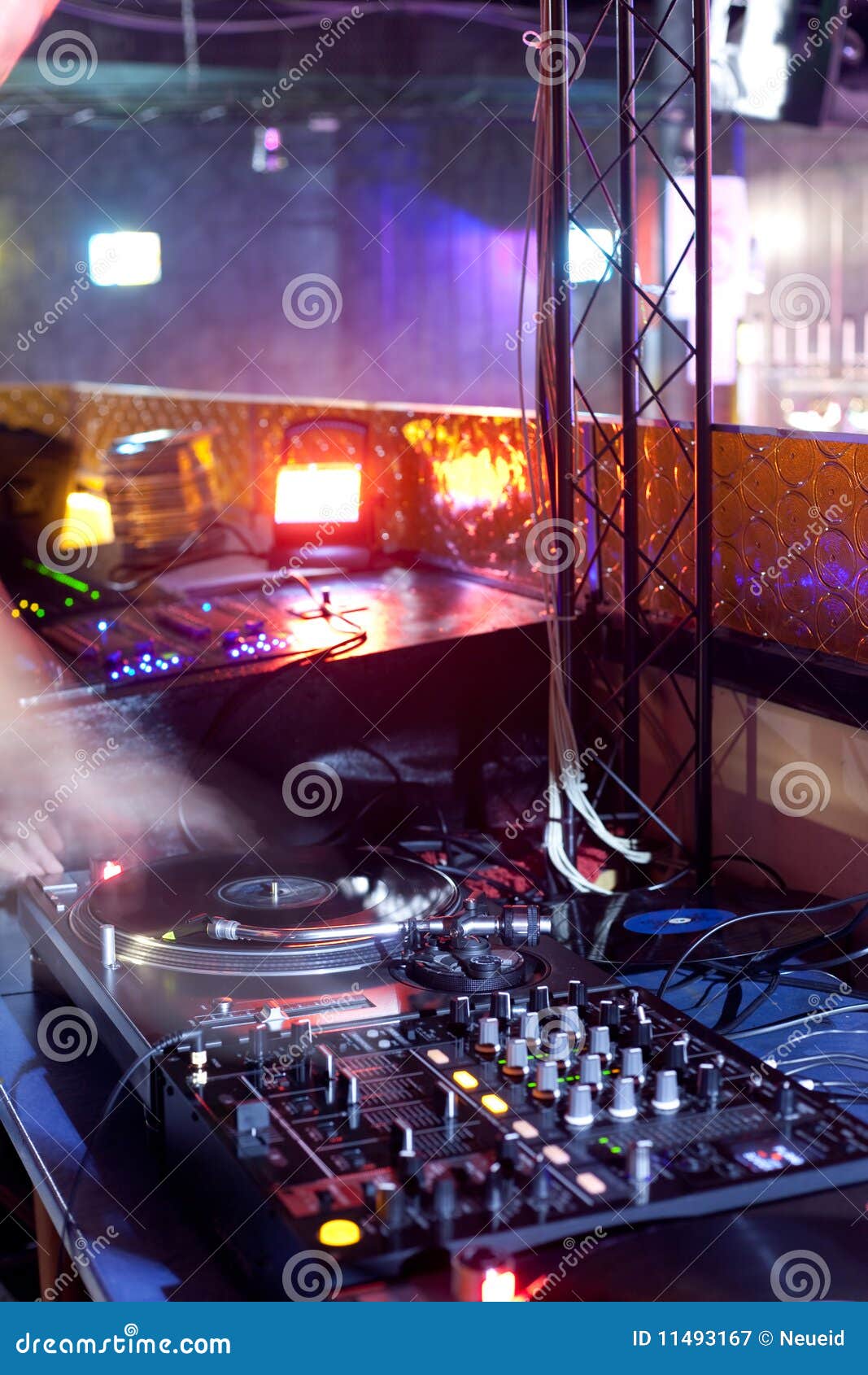 Dj at work stock image. Image of clean, copyspace, disco - 11493167