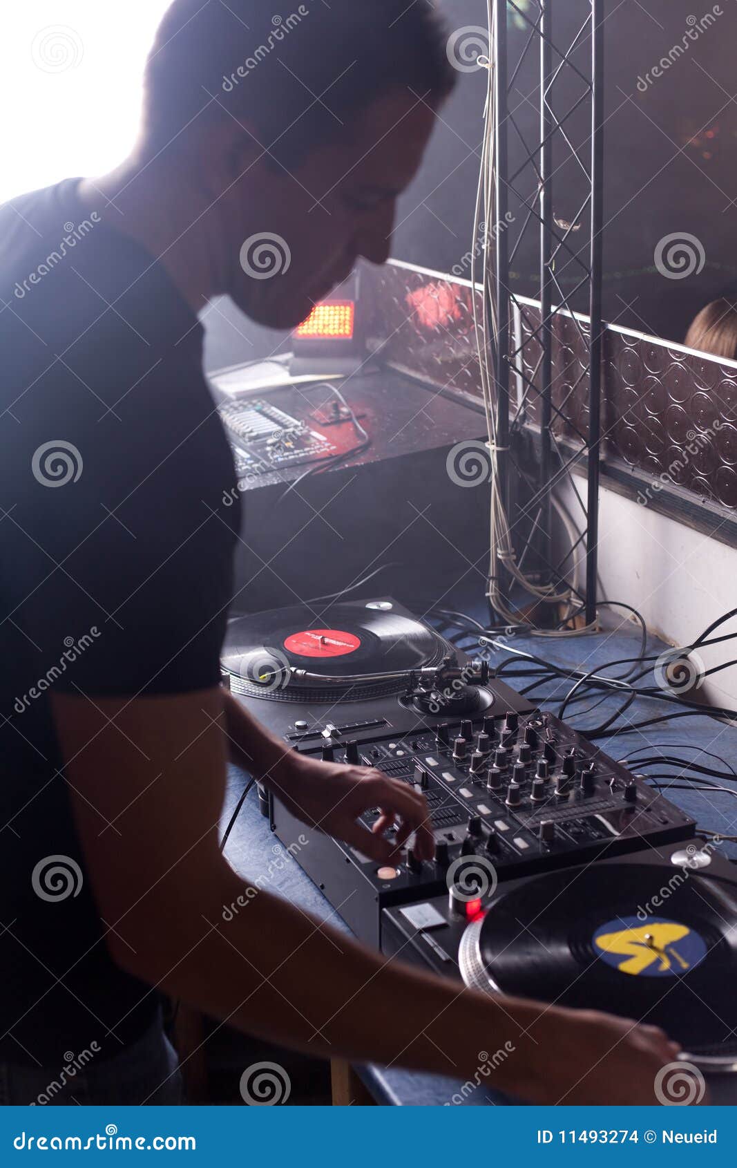 Dj at work stock photo. Image of celebration, glamour - 11493274