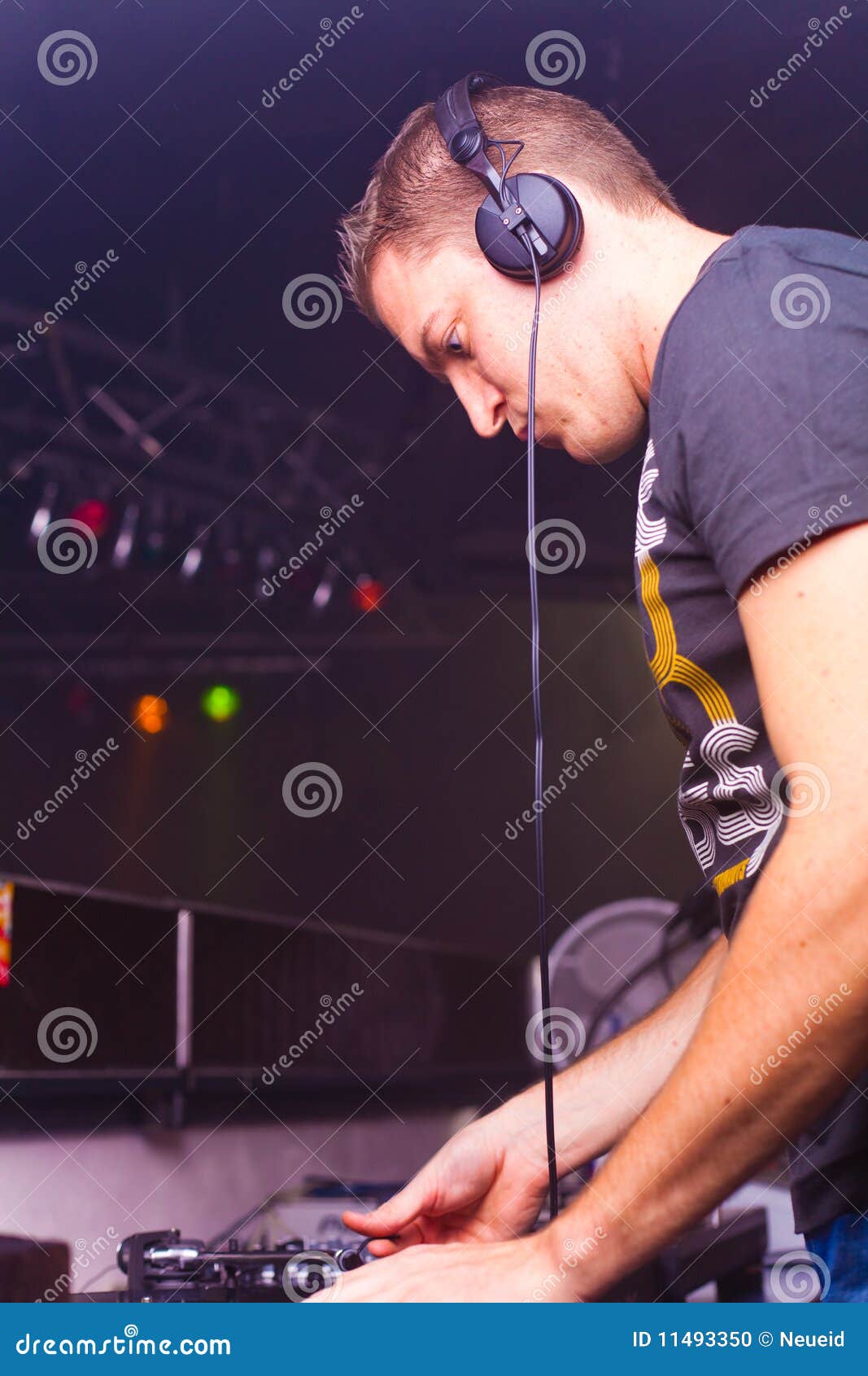 Dj at work stock photo. Image of fashion, girl, lifestyle - 11493350