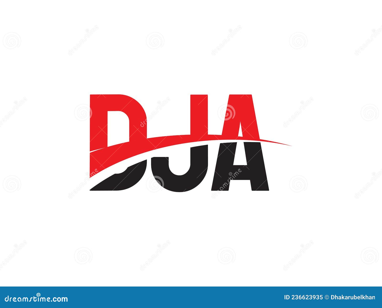DJA Letter Initial Logo Design Vector Illustration Stock Vector ...