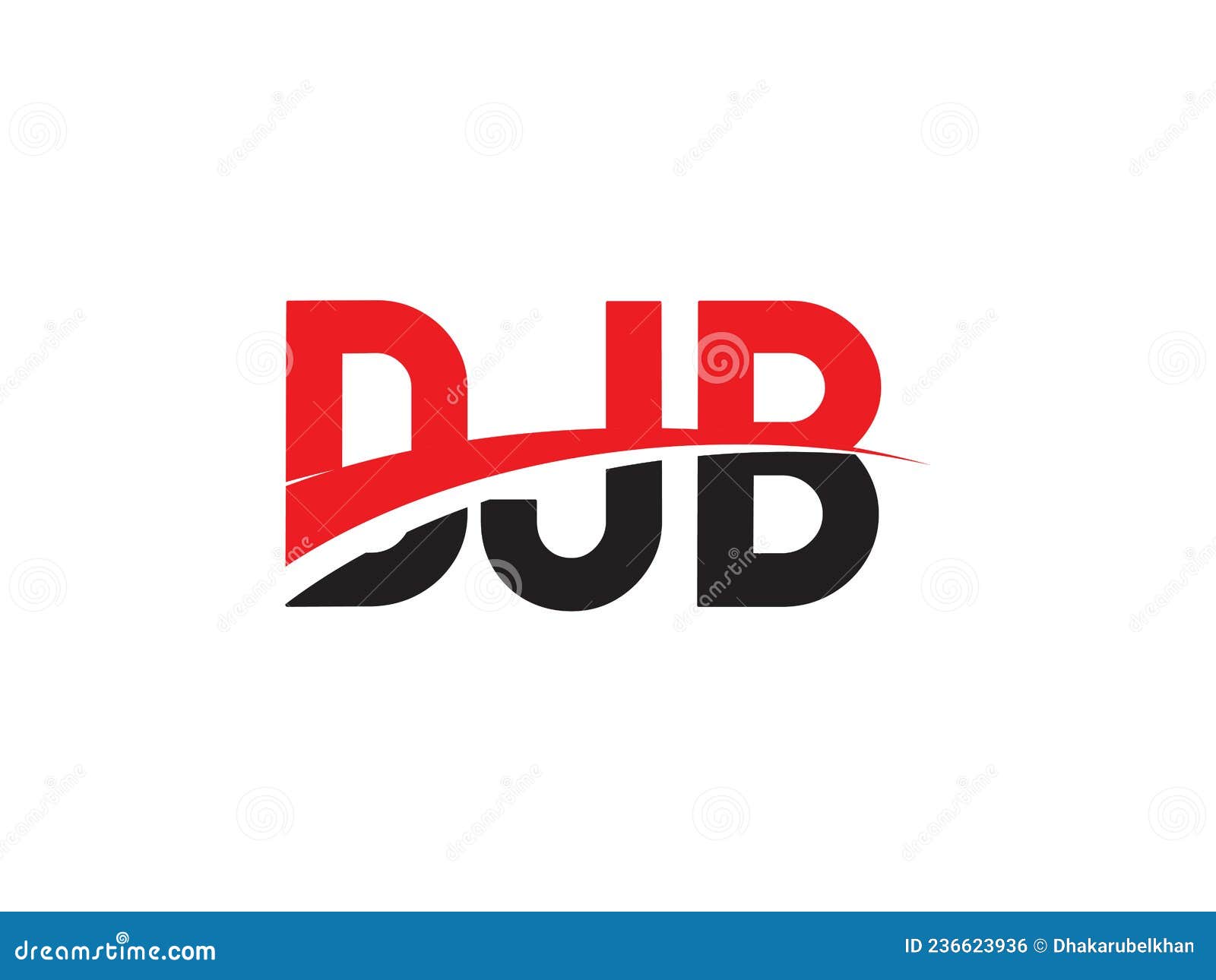 DJB Letter Initial Logo Design Vector Illustration Stock Vector ...