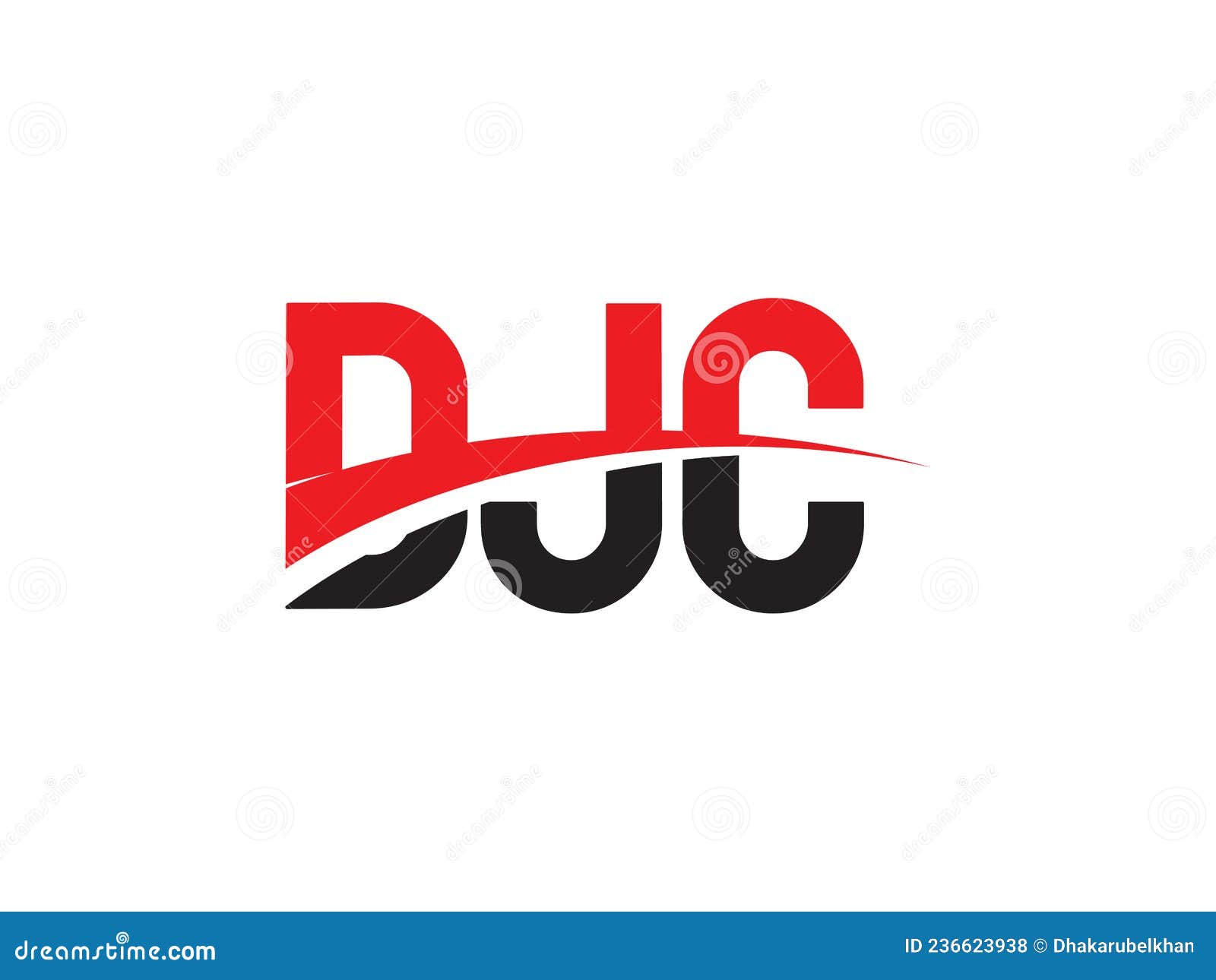 DJC Letter Initial Logo Design Vector Illustration Stock Vector ...