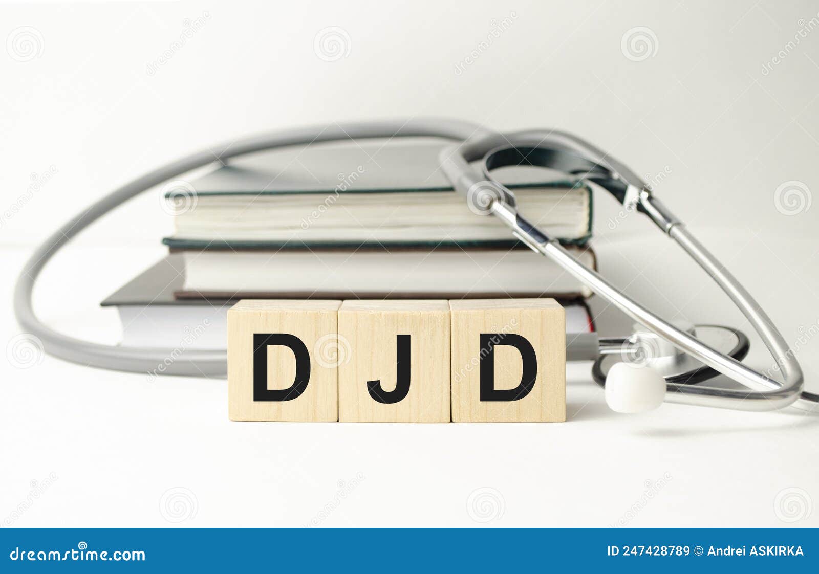 Djd Degenerative Joint Disease Word From Wooden Blocks With Letters Stock Image Image Of