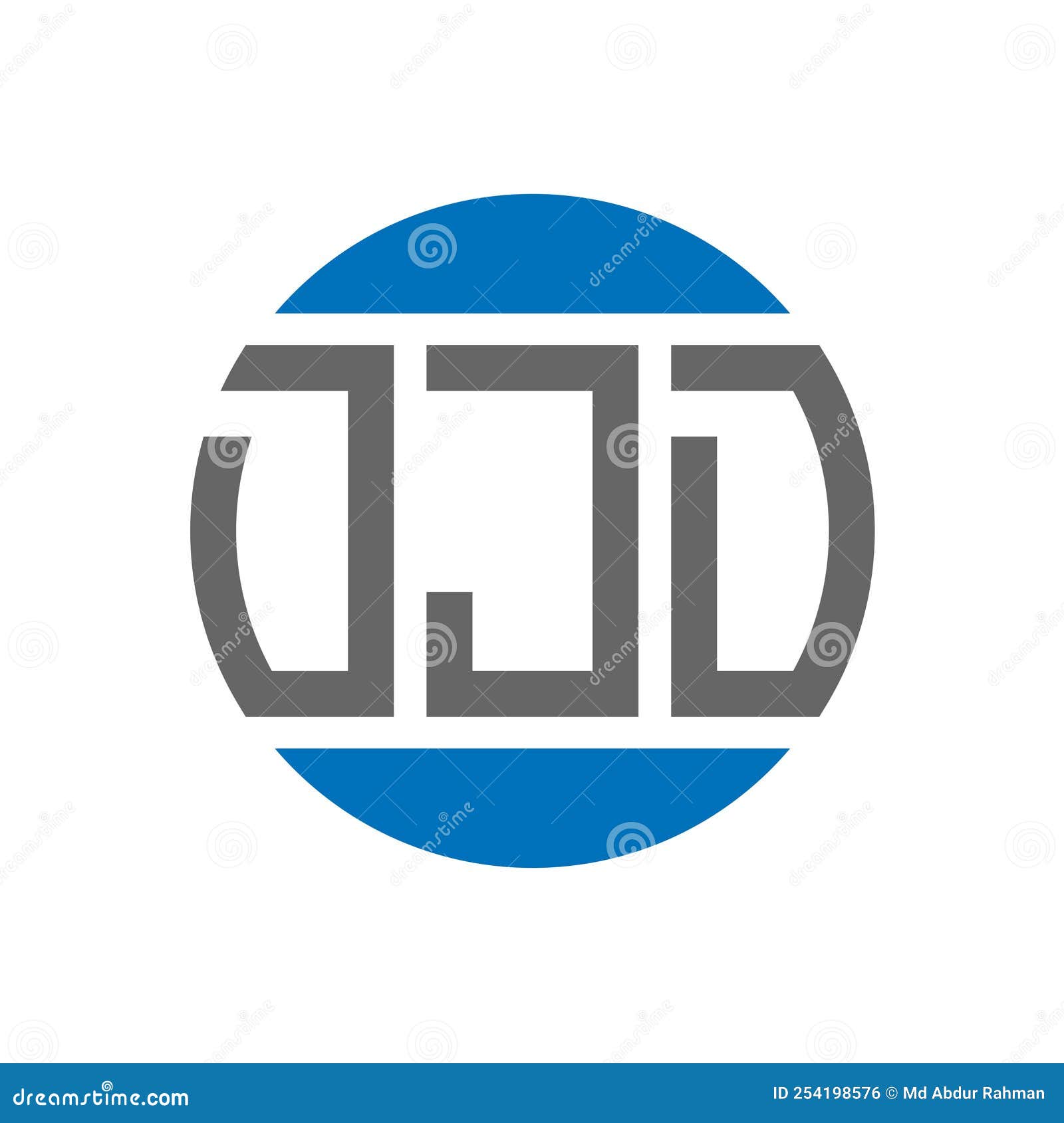 DJD Letter Logo Design On White Background. DJD Creative Initials ...