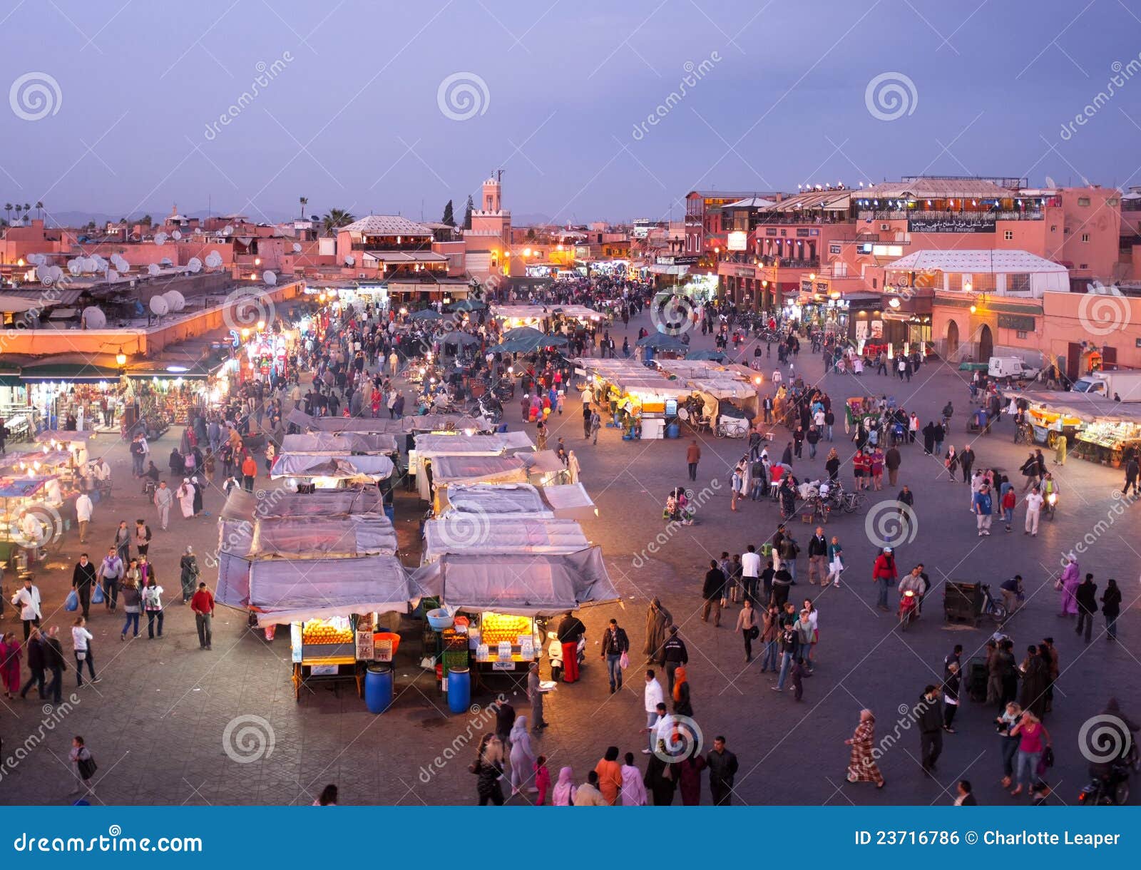 Djeema El Fna Night Market, Marrakech Editorial Photo - Image of ...
