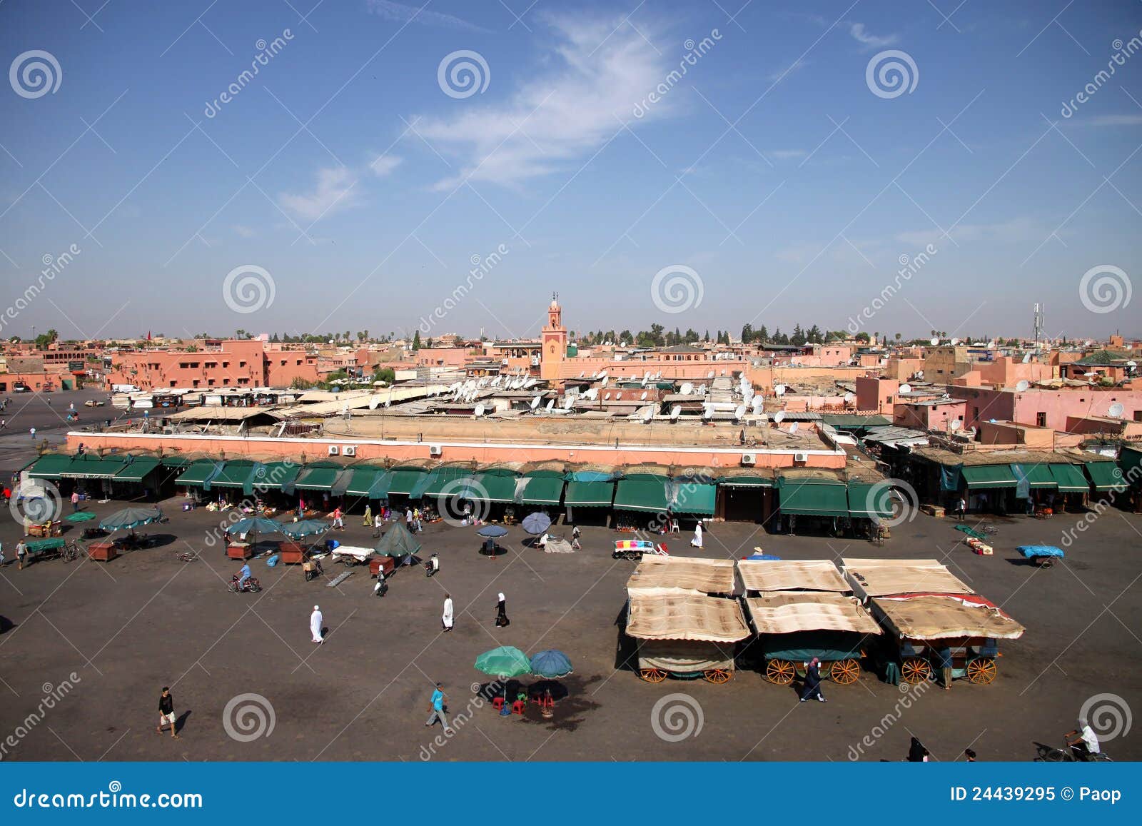 Djemaa el Fna square editorial image. Image of arabic - 24439295