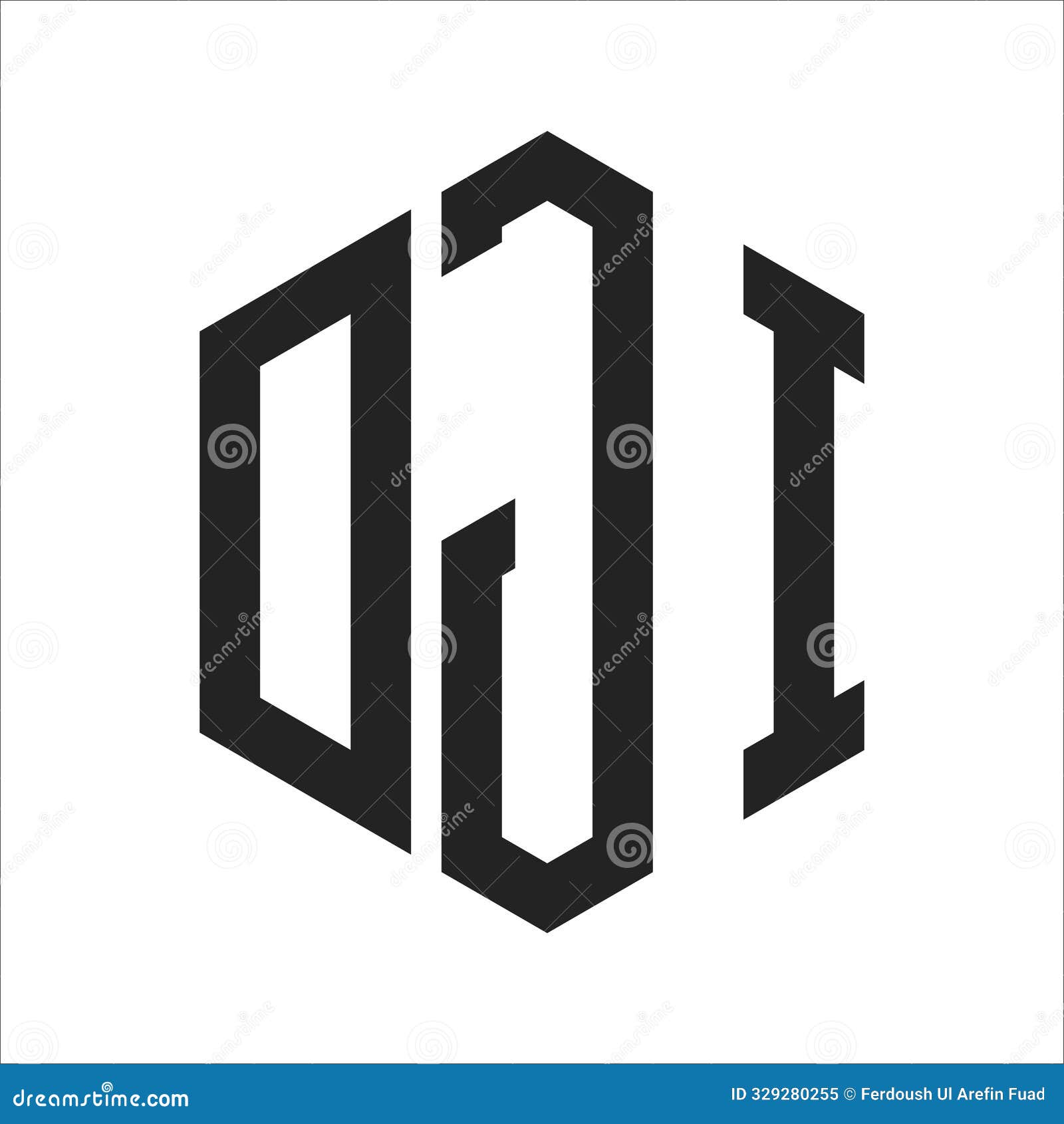 DJI Logo Design. Initial Letter DJI Monogram Logo Using Hexagon Shape ...