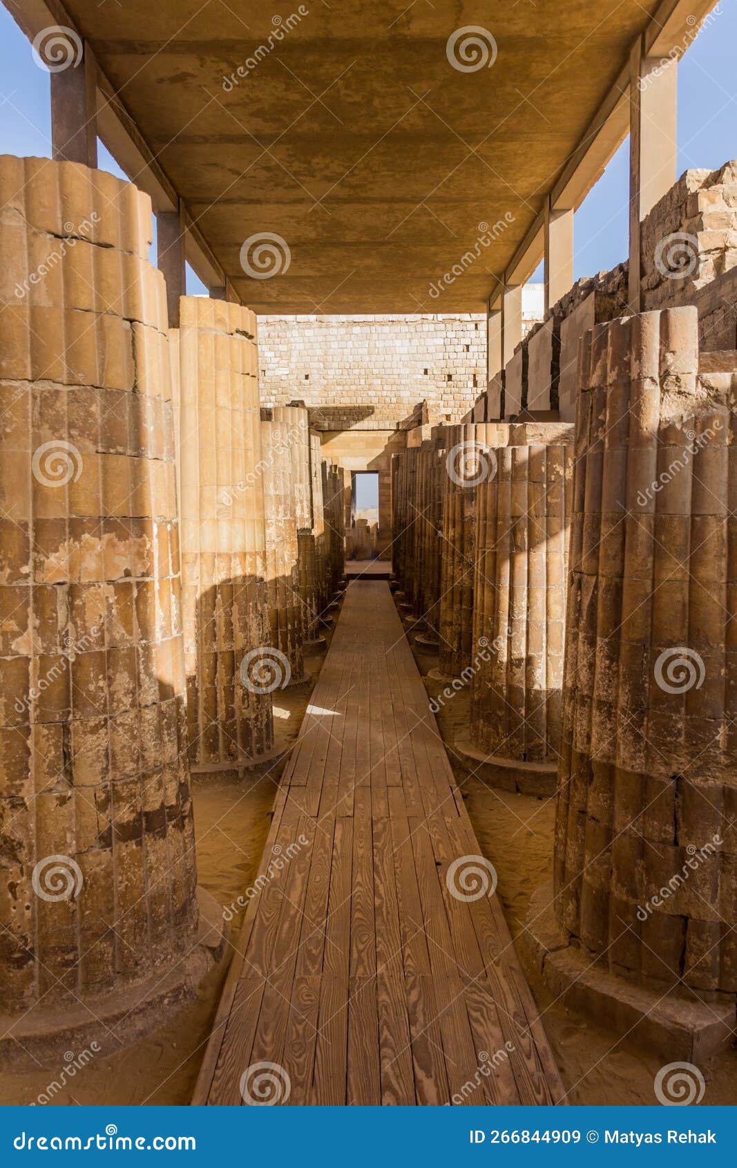 Djoser (Zoser) Hypostyle Hall in Saqqara, Egy Stock Image - Image of ...