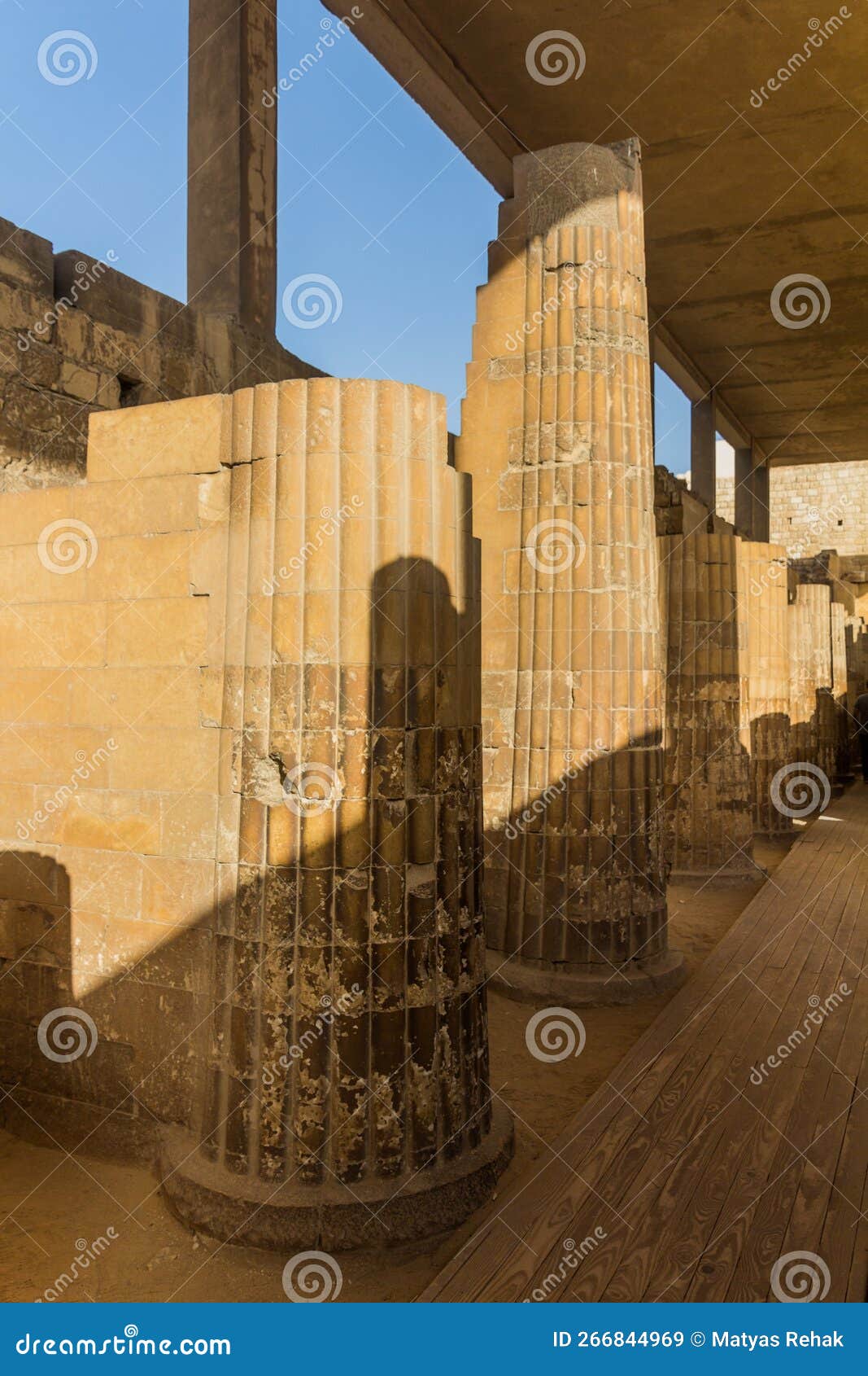 Djoser (Zoser) Hypostyle Hall in Saqqara, Egy Stock Image - Image of ...