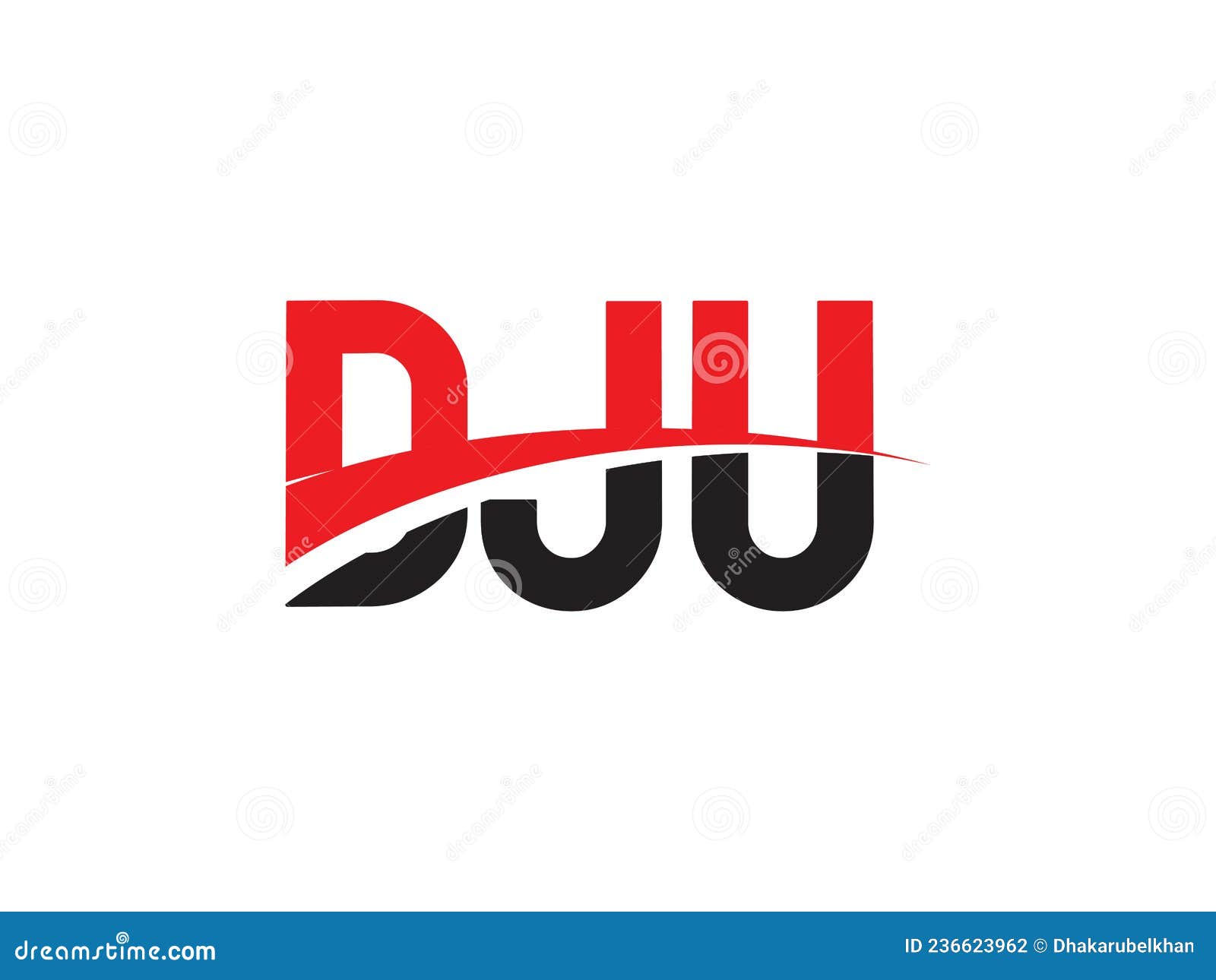 DJU Letter Initial Logo Design Vector Illustration Stock Vector ...