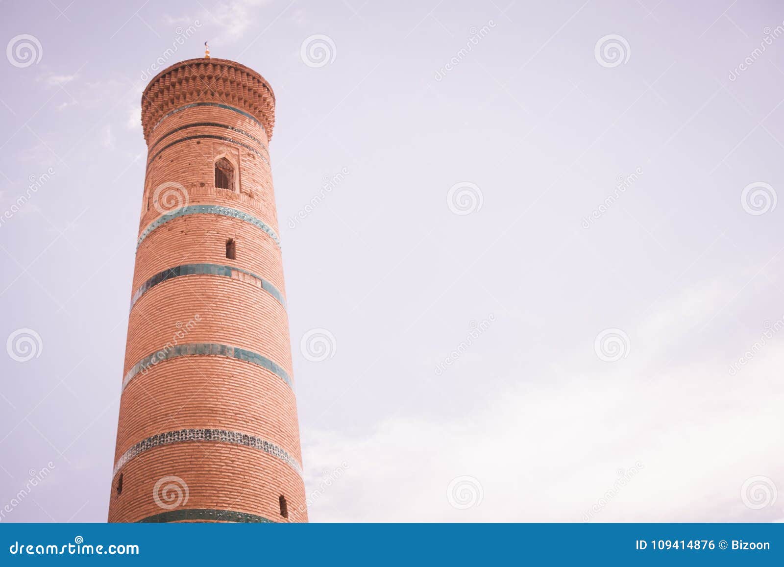 Djuma Mosque Minaret in Khiva Stock Photo - Image of blue, historic ... Djuma Mosque Minaret in Khiva Stock Photo - Image of blue, historic ...
