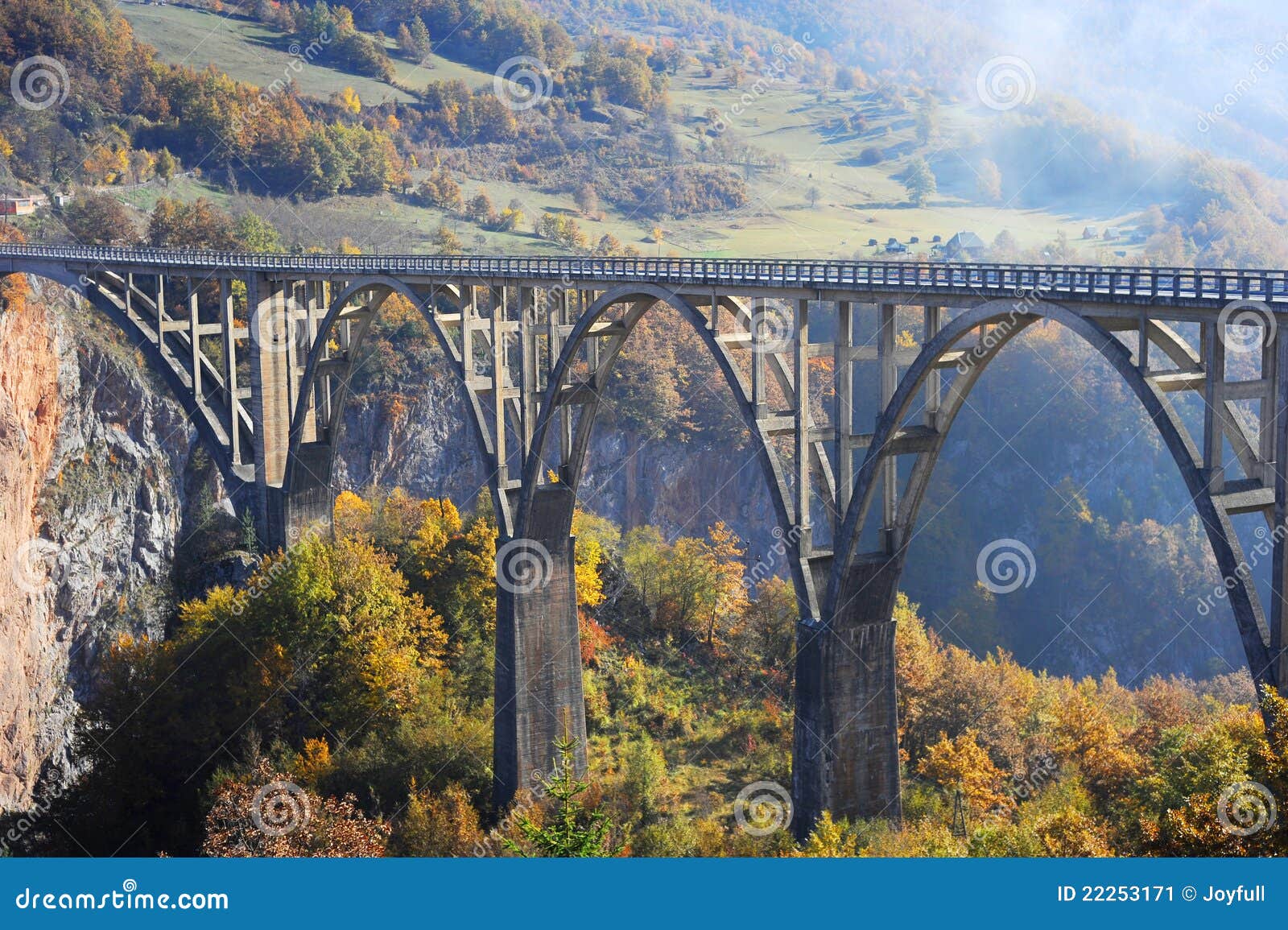 Djurdjevica Tara Bridge In Montenegro Royalty-Free Stock Photography ...