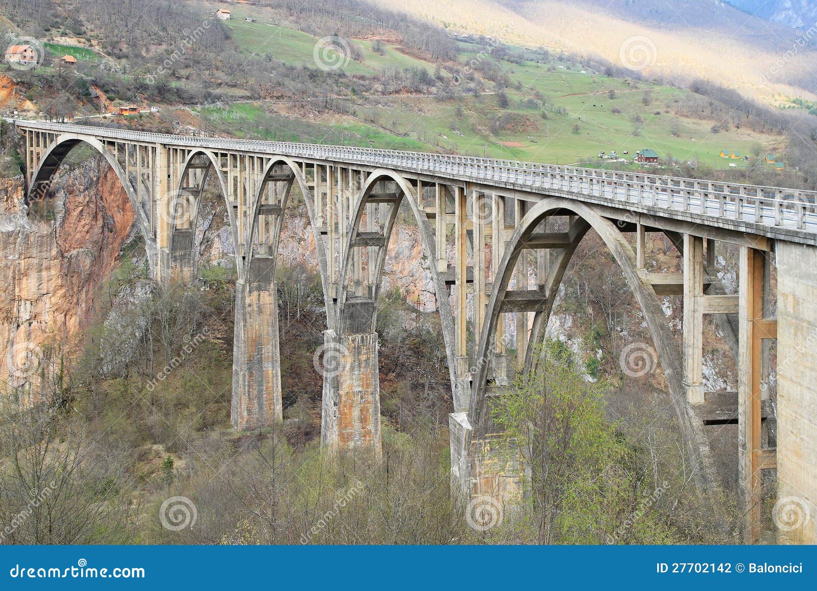 Djurdjevica Tara Bridge In Montenegro Royalty-Free Stock Photography ...