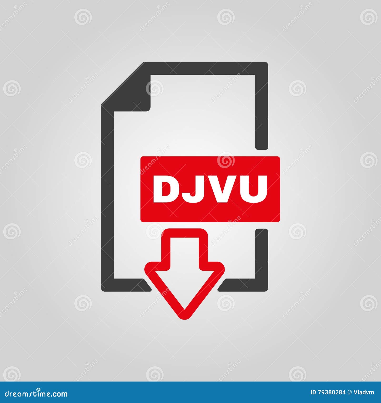 The DJVU Icon. File Format Symbol Stock Vector - Illustration of ...