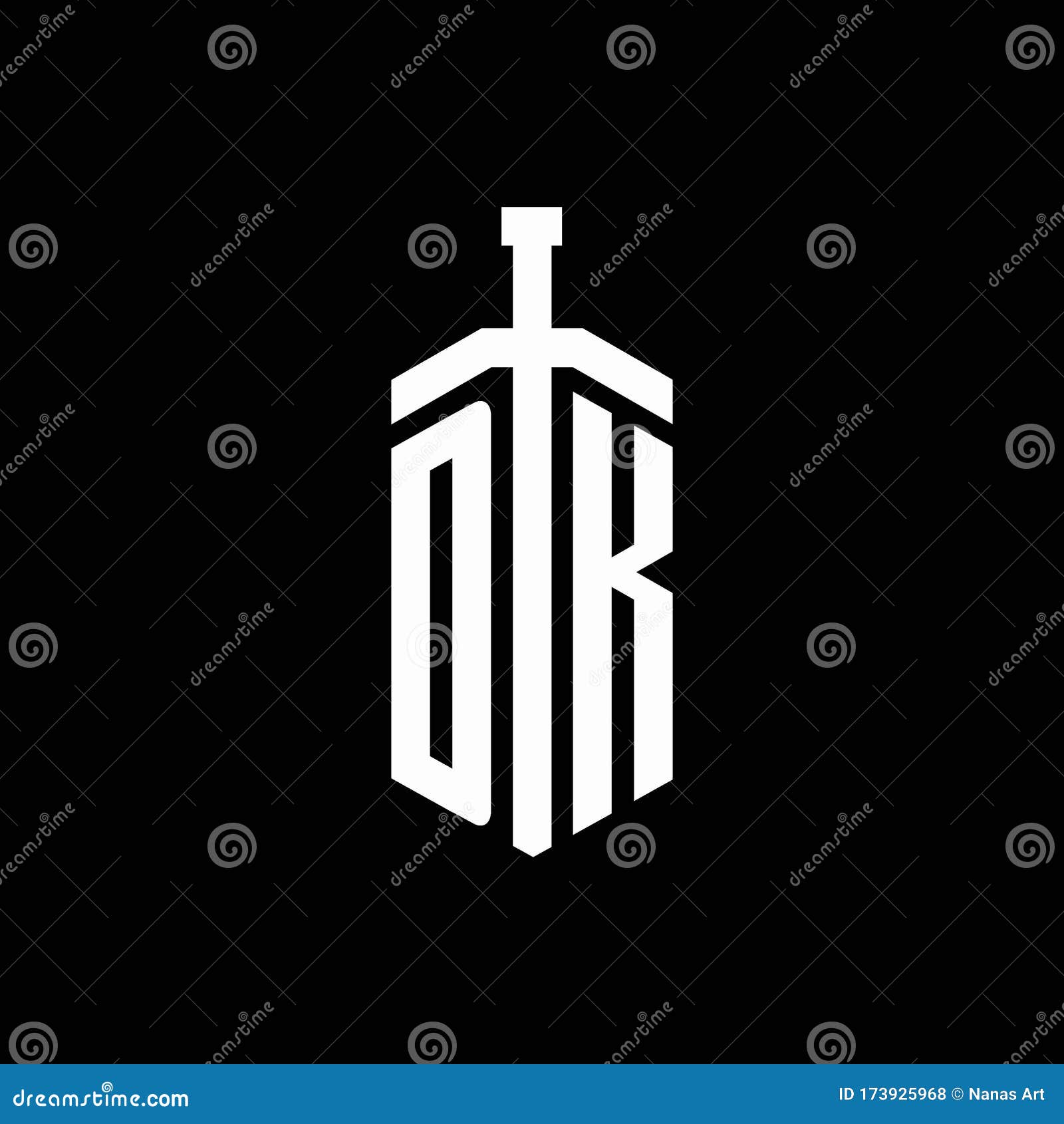 DK Logo Monogram with Sword Element Ribbon Design Template Stock Vector ... DK Logo Monogram with Sword Element Ribbon Design Template Stock Vector ...