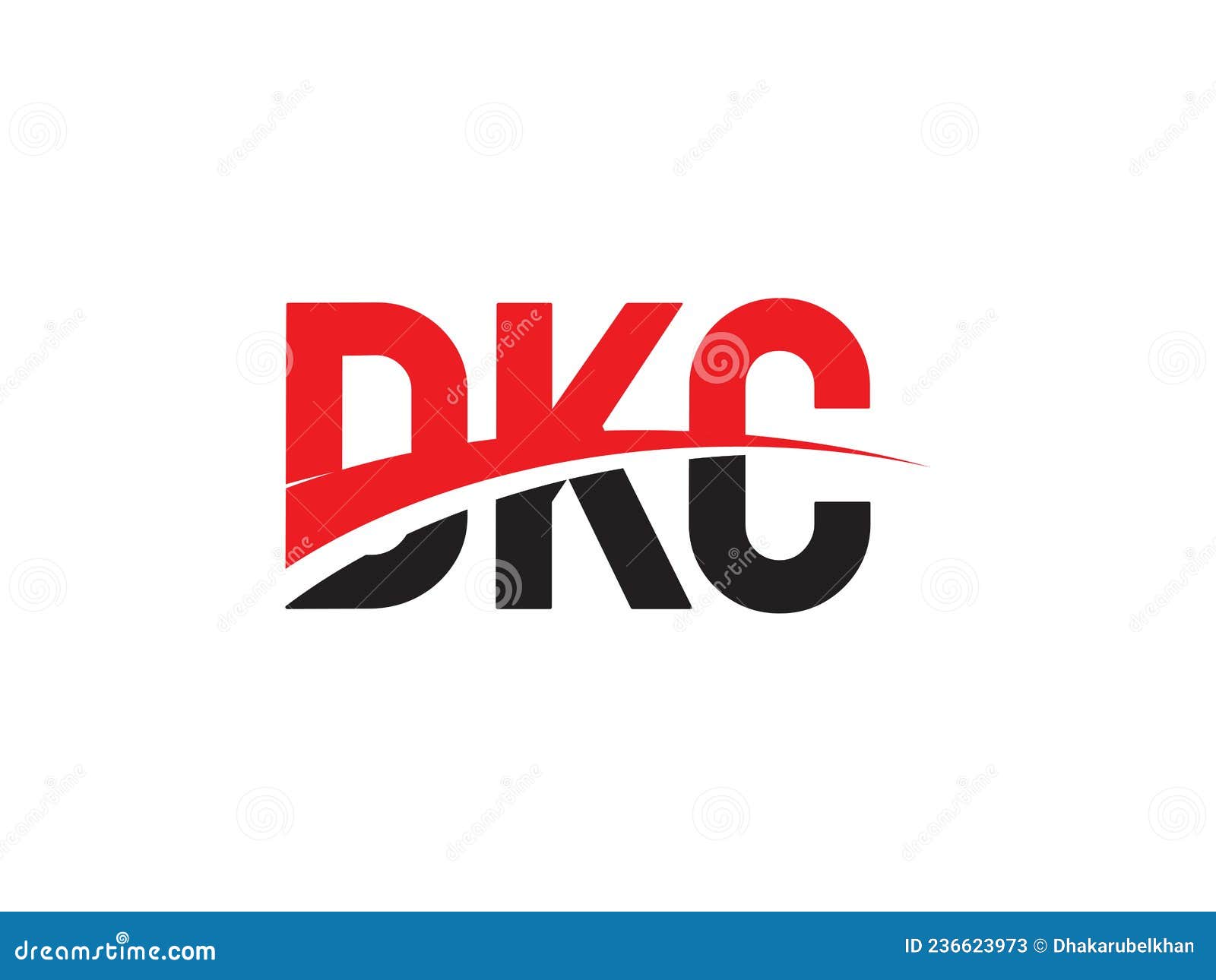 DKC Letter Initial Logo Design Vector Illustration Stock Vector ...
