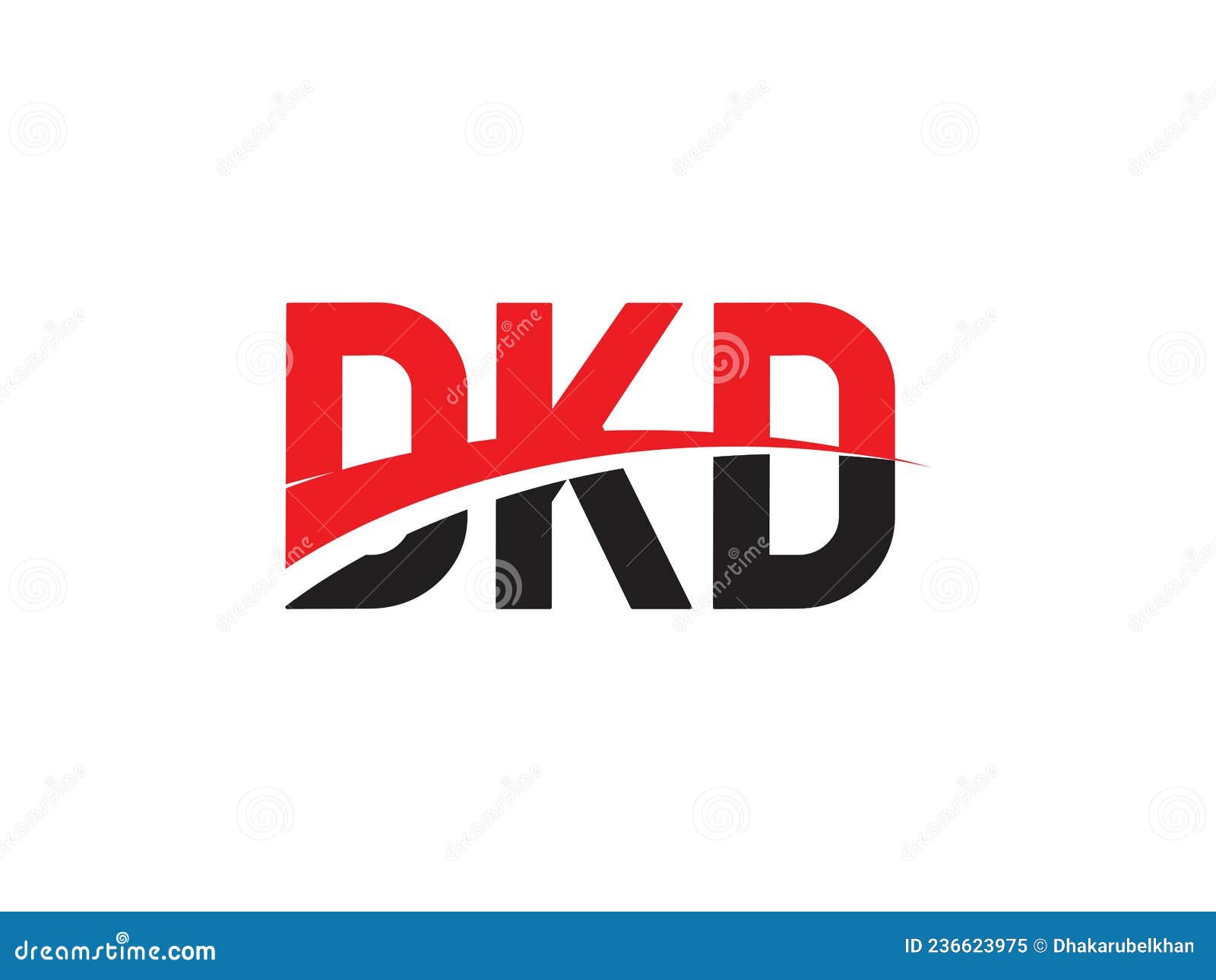 DKD Letter Initial Logo Design Vector Illustration Stock Vector ...