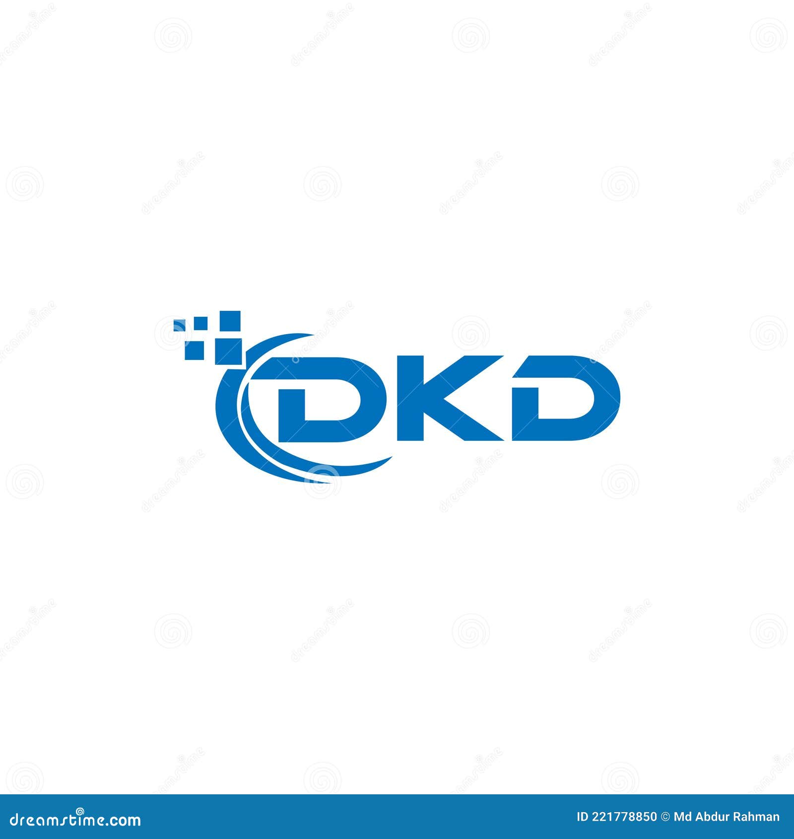 DKD Letter Logo Design on White Background. DKD Creative Initials ...