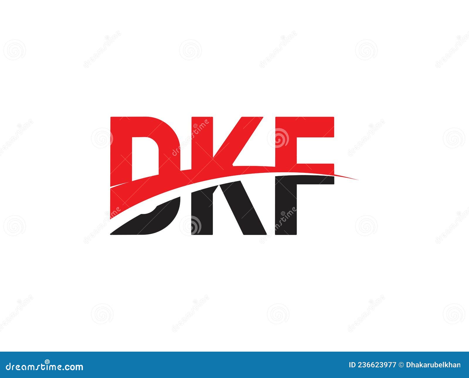 DKF Letter Initial Logo Design Vector Illustration Stock Vector ...