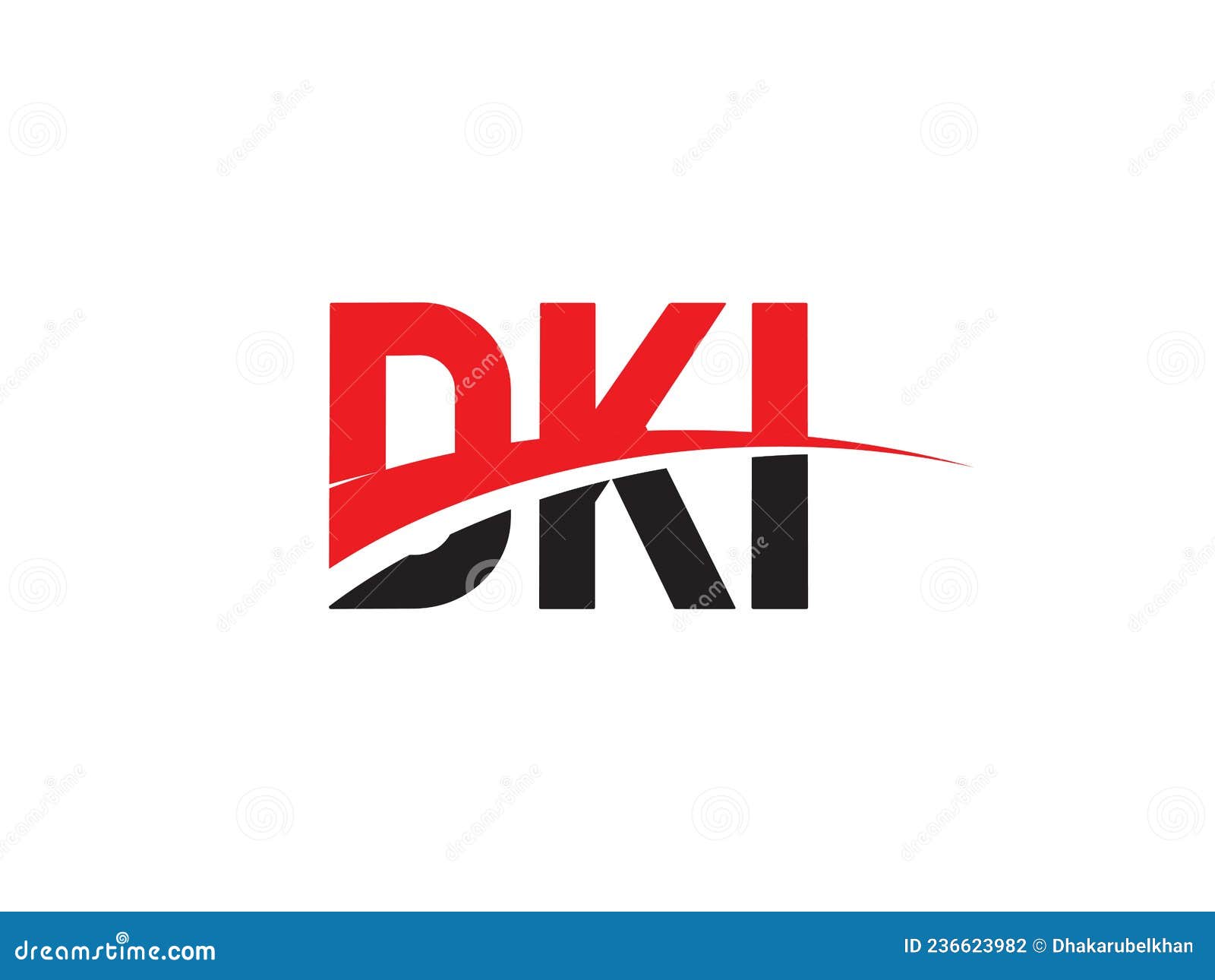 DKI Letter Initial Logo Design Vector Illustration Stock Vector ...