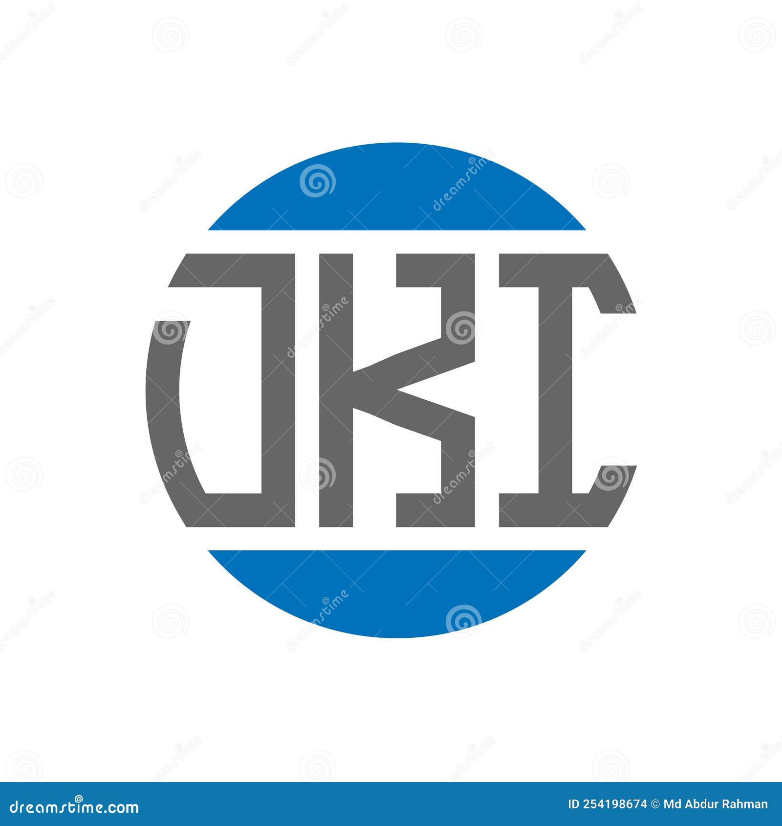DKI Letter Logo Design on White Background. DKI Creative Initials ...