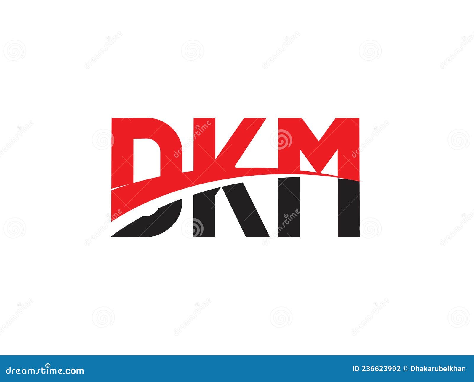 DKM Letter Initial Logo Design Vector Illustration Stock Vector ...