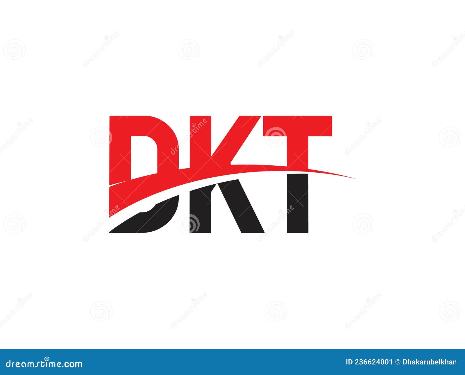 DKT Letter Initial Logo Design Vector Illustration Stock Vector ...