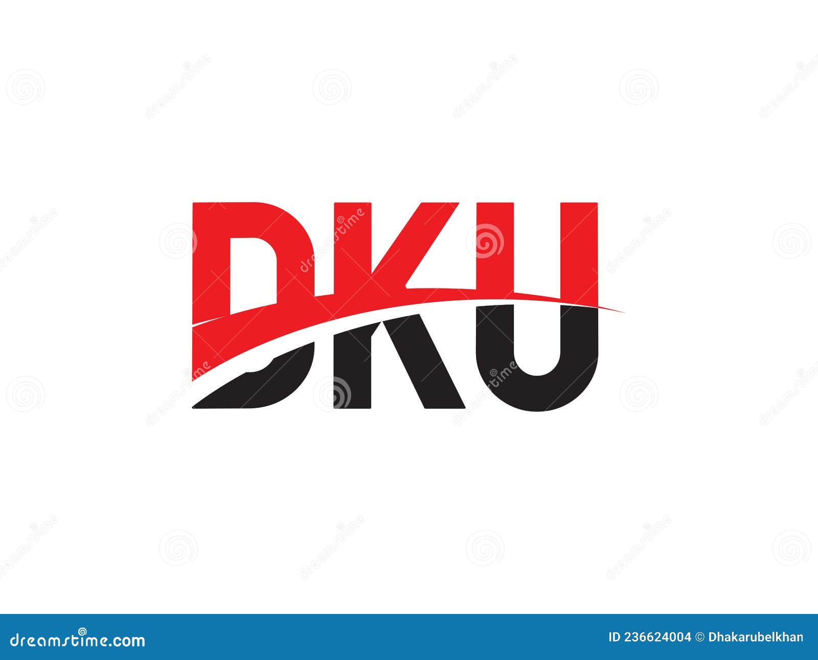 DKU Letter Initial Logo Design Vector Illustration Stock Vector ...