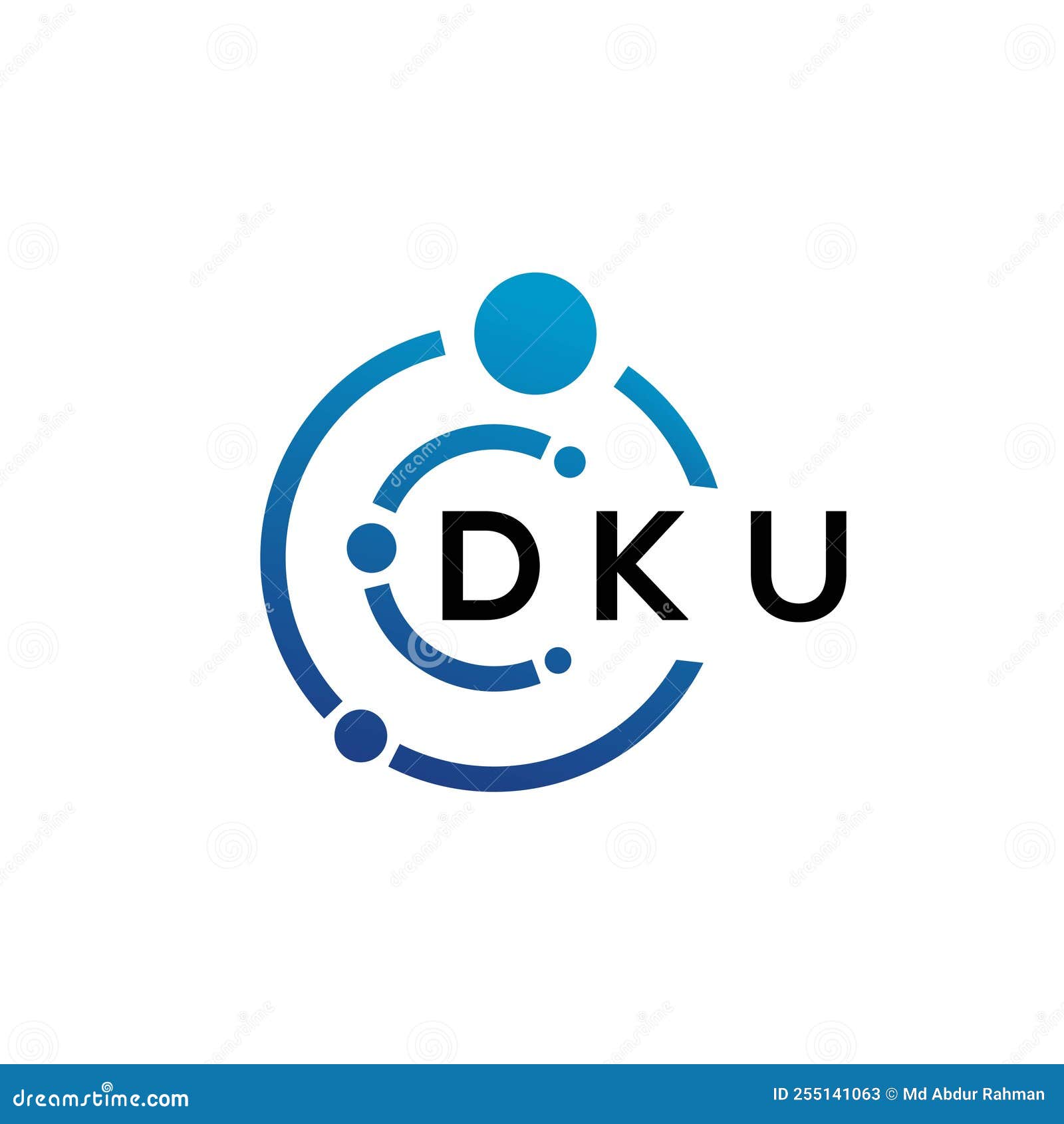 DKU Letter Logo Design on White Background. DKU Creative Initials ...