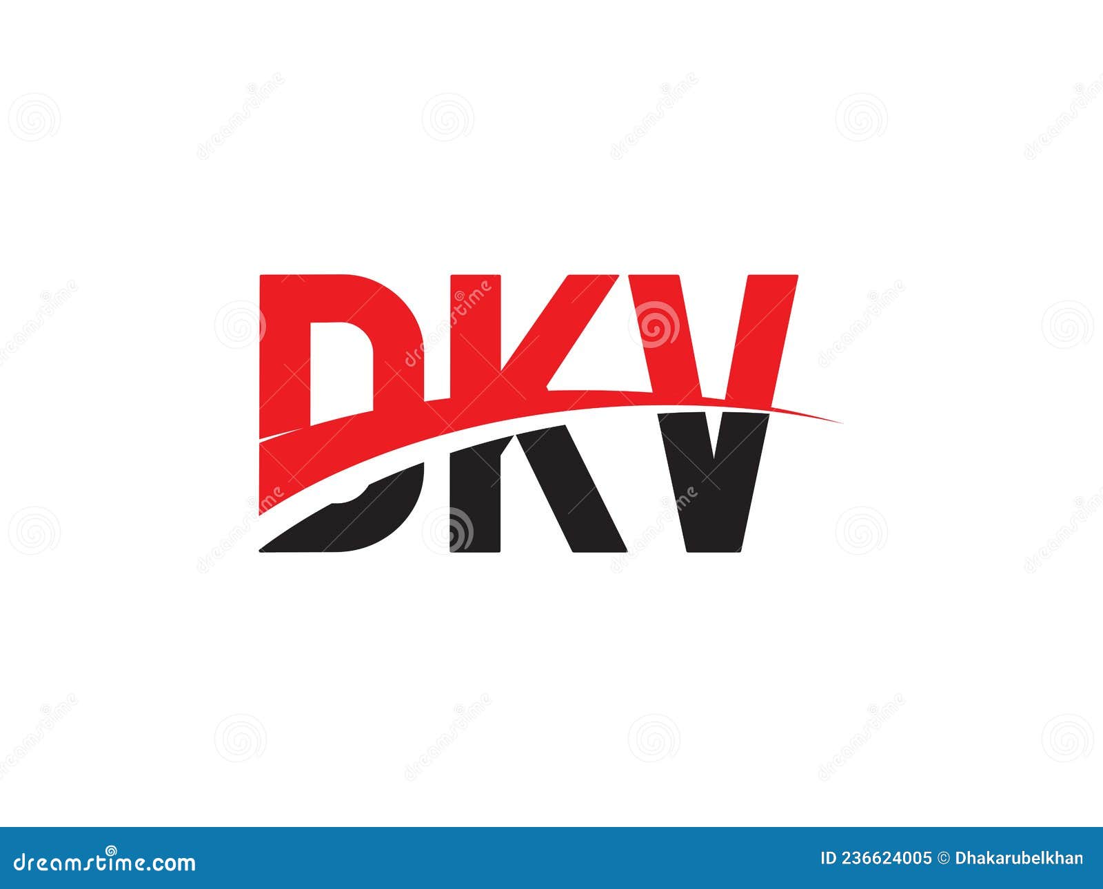 DKV Letter Initial Logo Design Vector Illustration Stock Vector ...