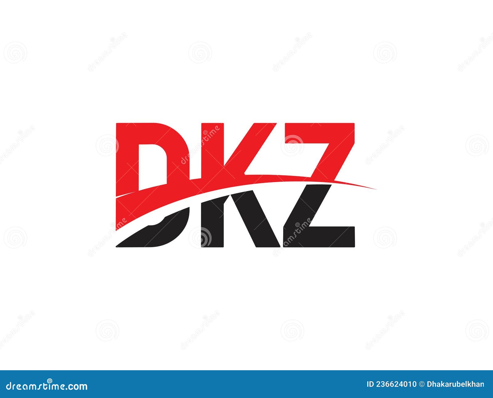 DKZ Letter Initial Logo Design Vector Illustration Stock Vector ...