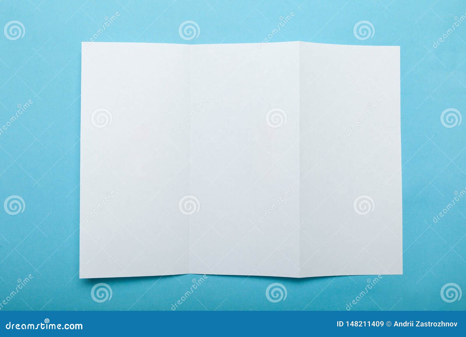 DL Flyer Leaflet, Tri Fold Brochure Stock Image - Image of mockup ...