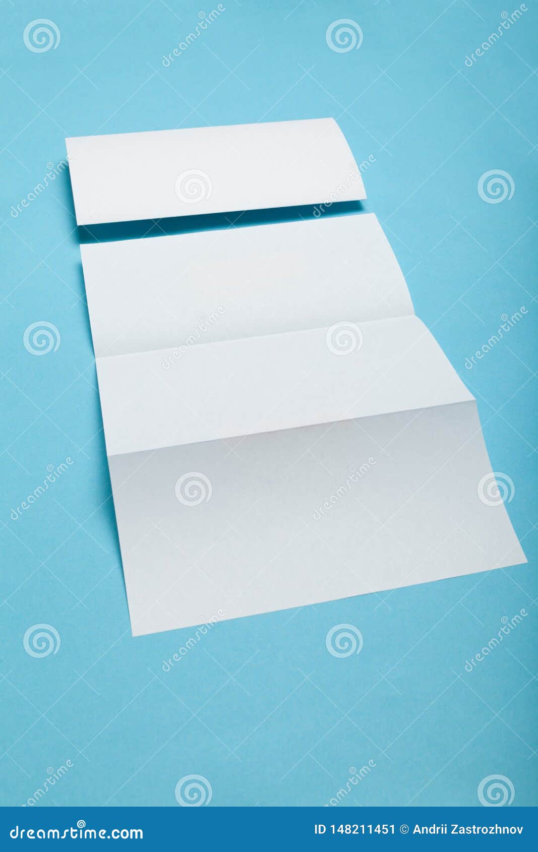 DL Flyer Mockup, A4 Brochure Blank Stock Image - Image of mockup ...