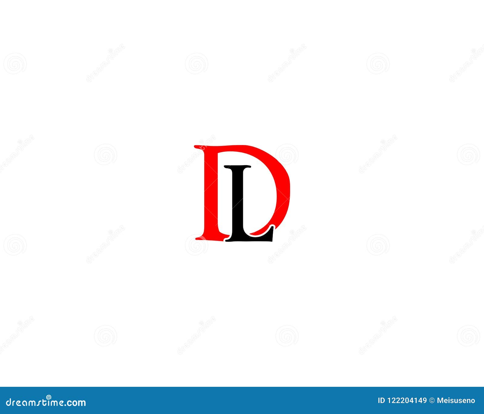 Dl Letter Logo Cartoon Vector | CartoonDealer.com #122204149