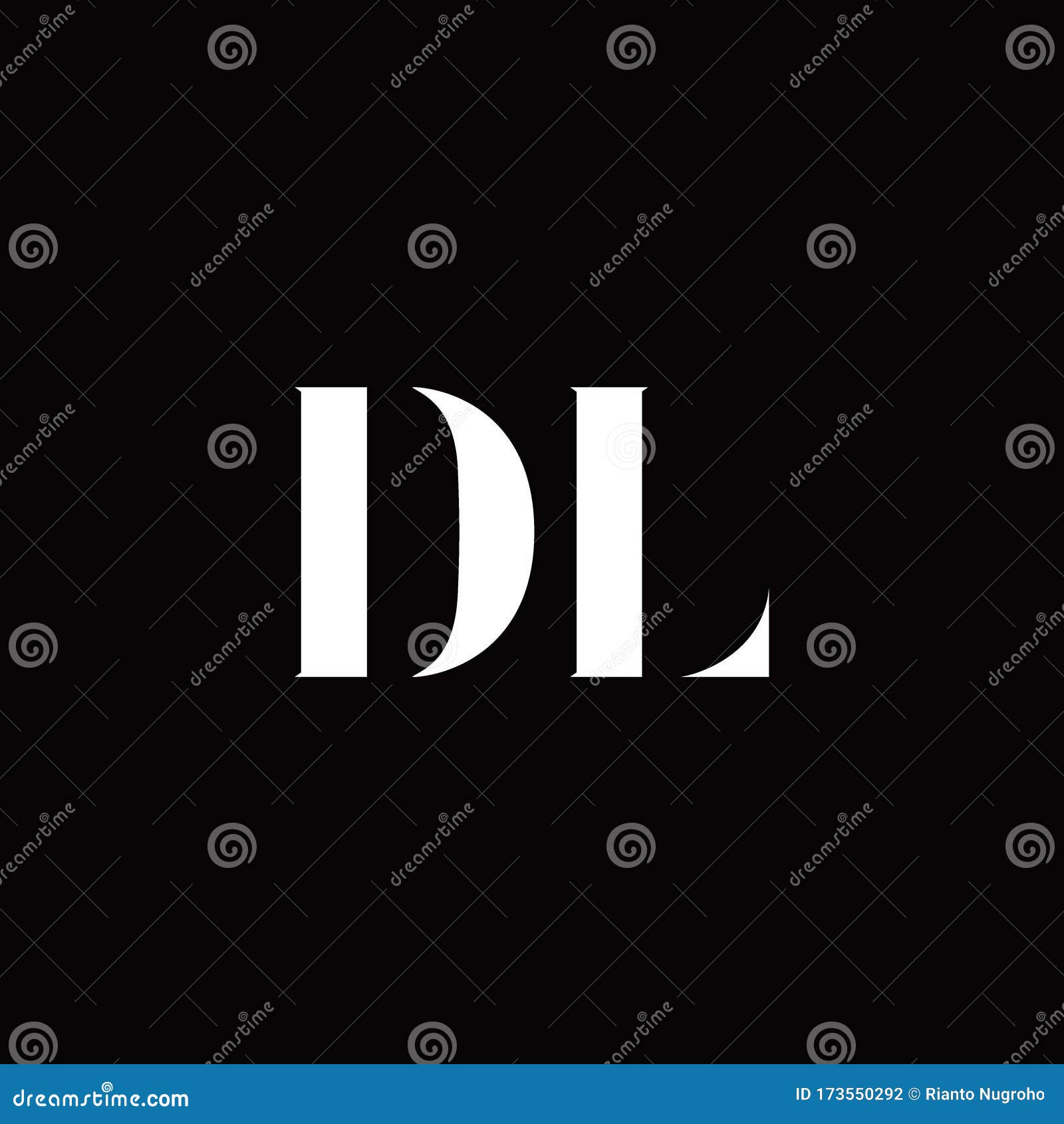 DL Logo Letter Initial Logo Designs Template Stock Vector ...