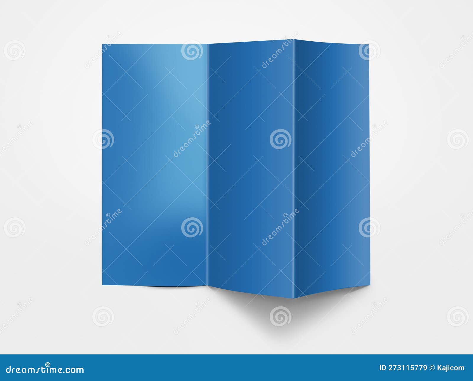 DL Tri-Fold Brochure 3D Rendering Stock Illustration - Illustration of ...