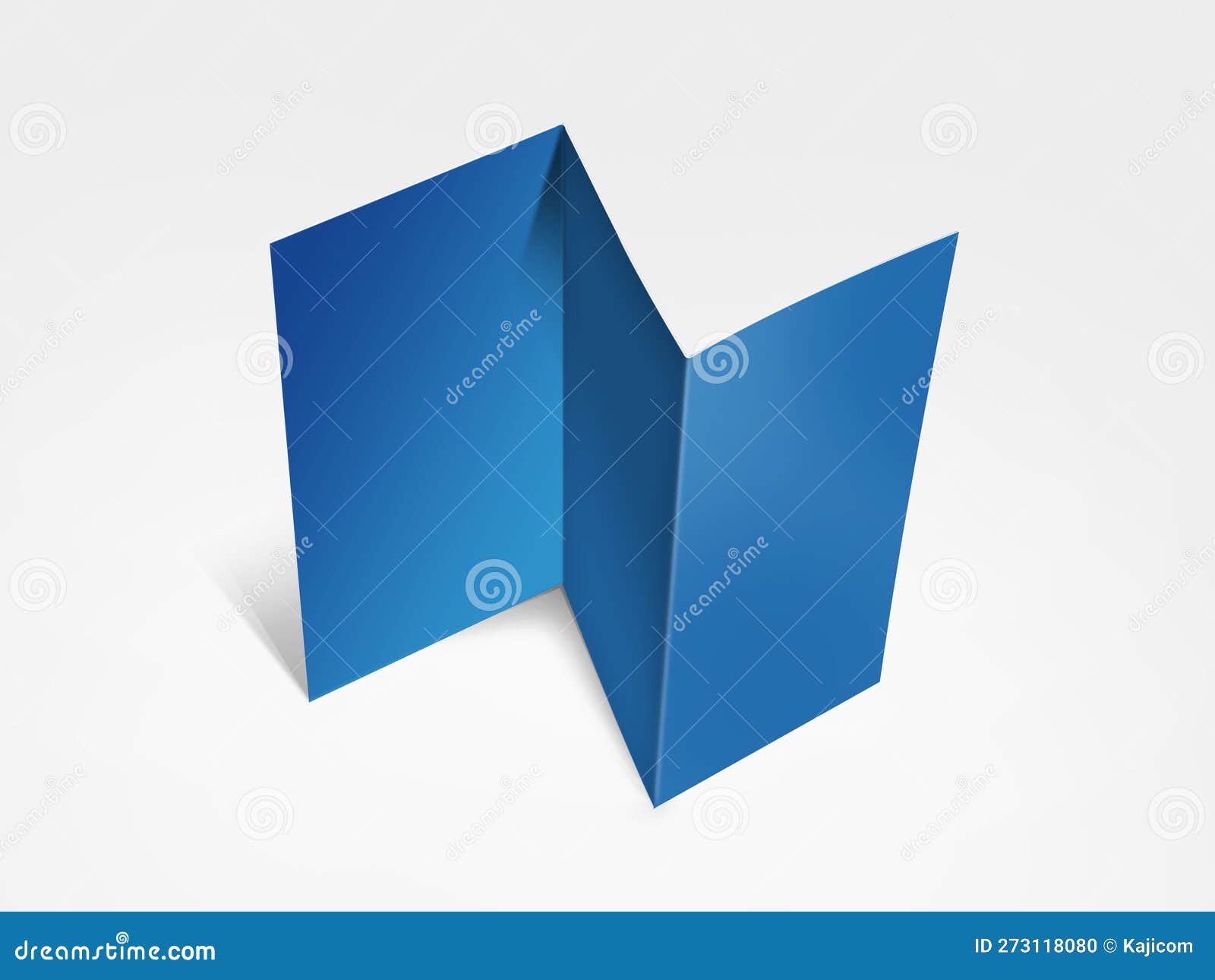DL Tri-Fold Brochure 3D Rendering Stock Illustration - Illustration of ...