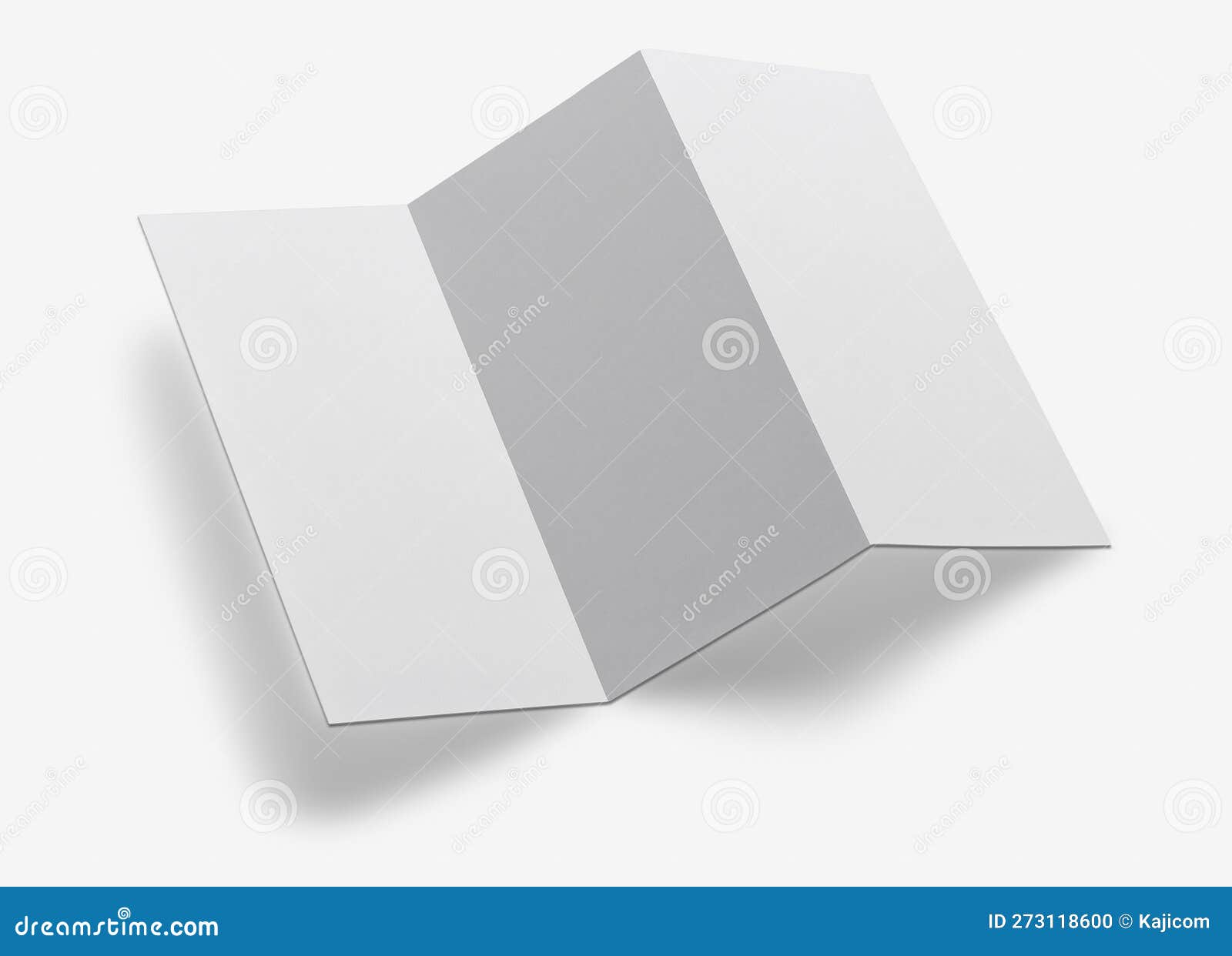 DL Tri-Fold Brochure 3D Rendering Stock Illustration - Illustration of ...